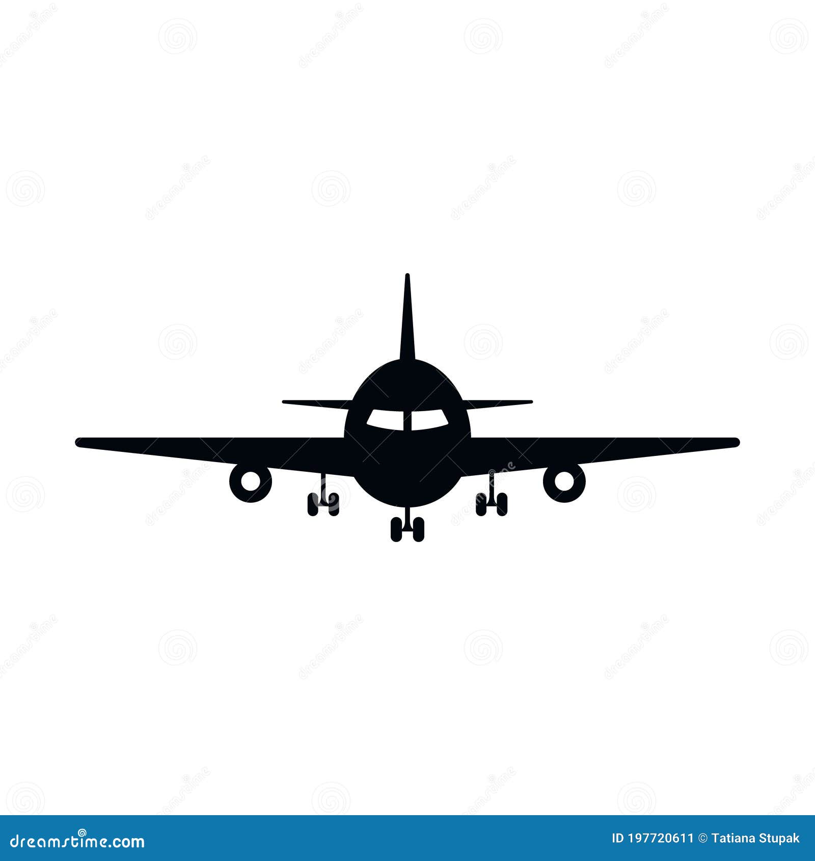 Airplane Vector Front