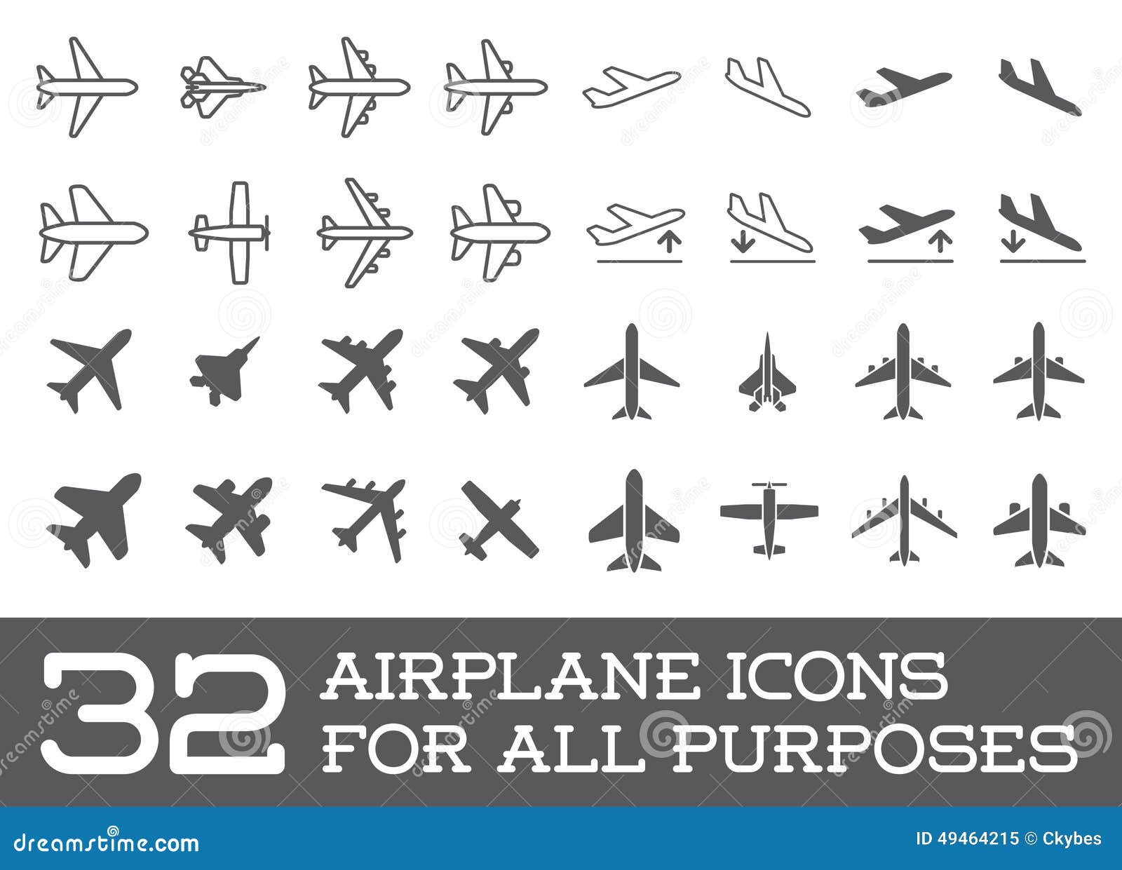 Airplane Icons. World Globe Symbol. Cartoon Vector | CartoonDealer.com ...