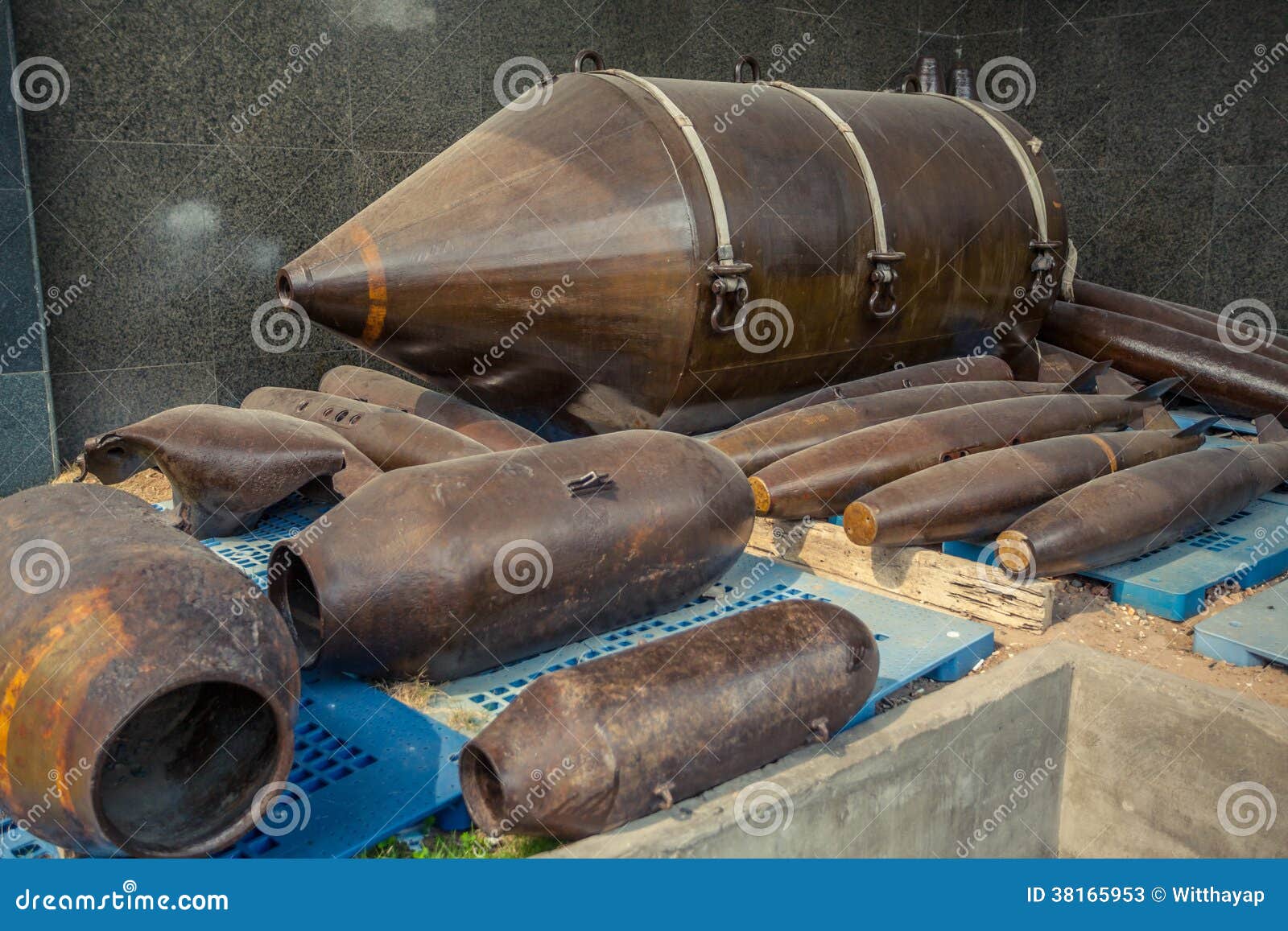 Aircraft Bombs stock image. Image of military, equipment - 38165953