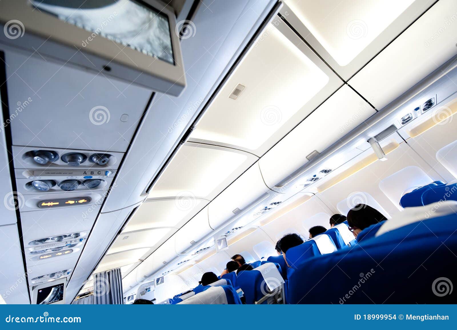 Aircraft cabin stock photo. Image of cabin, aircraft - 18999954