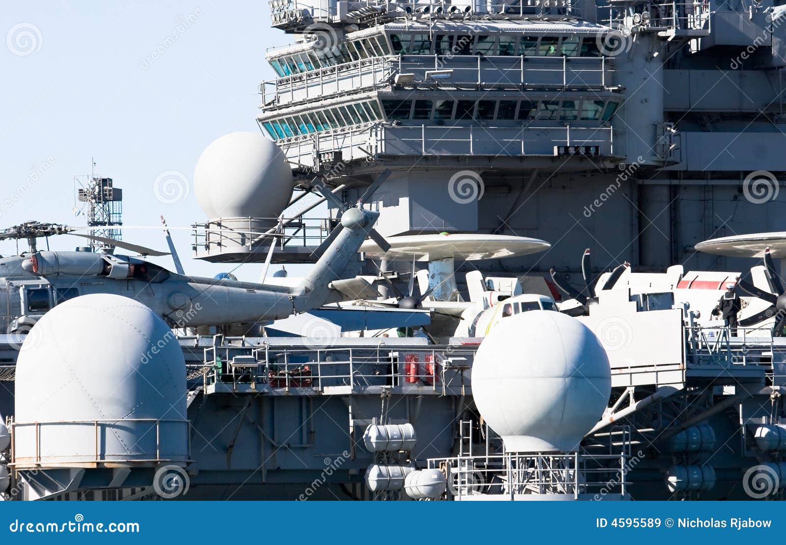 Aircraft Carrier stock image. Image of covered, warship - 4595589
