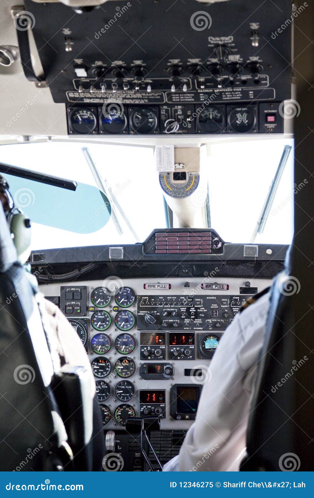 Aircraft Cockpit stock image. Image of technology, instruments - 12346275