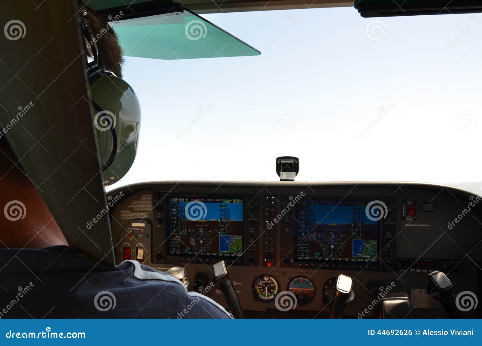 Aircraft Cockpit stock photo. Image of cockpit, crew - 44692626