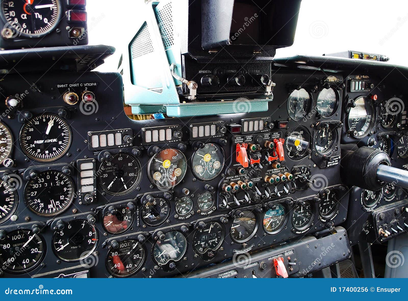 Aircraft cockpit panel stock photo. Image of military - 17400256