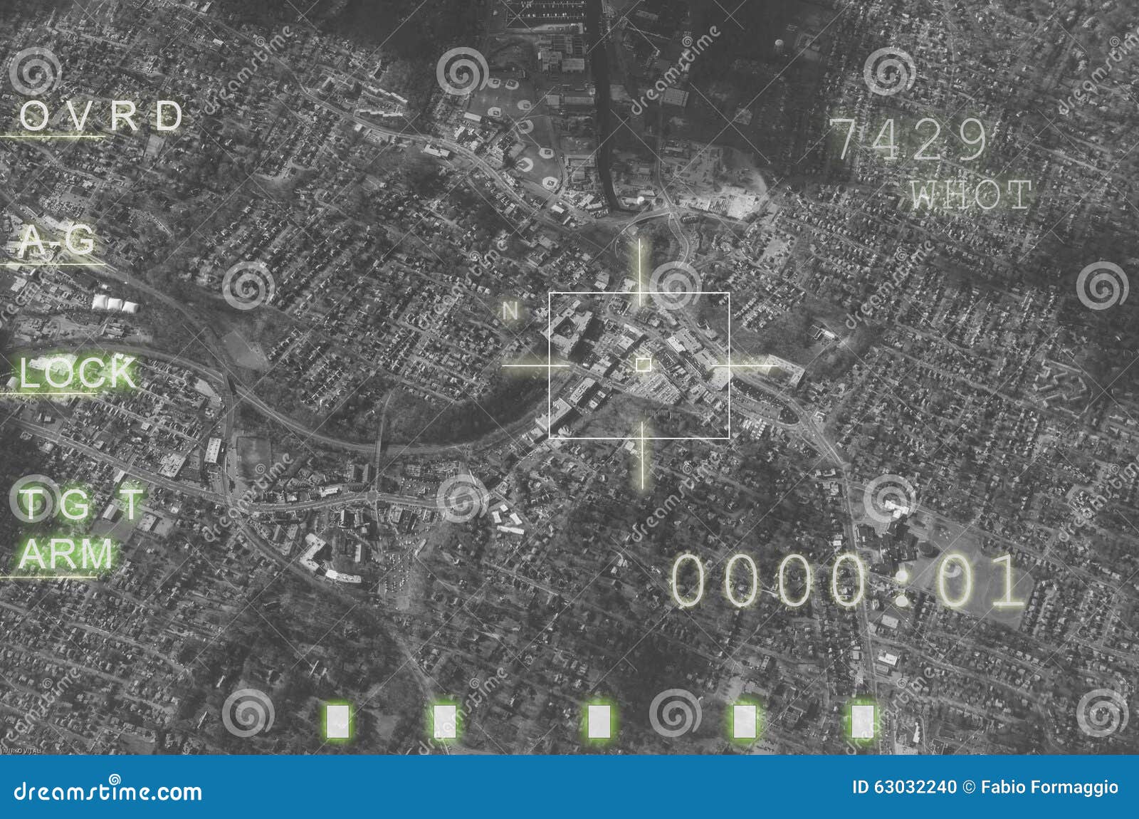 Aircraft Computer, Target Locked, Ready To Fire Stock Photo - Image of ...