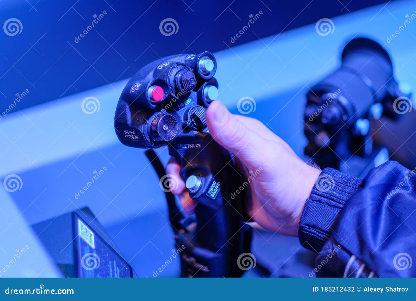 Aircraft control stick editorial photography. Image of green - 185212432
