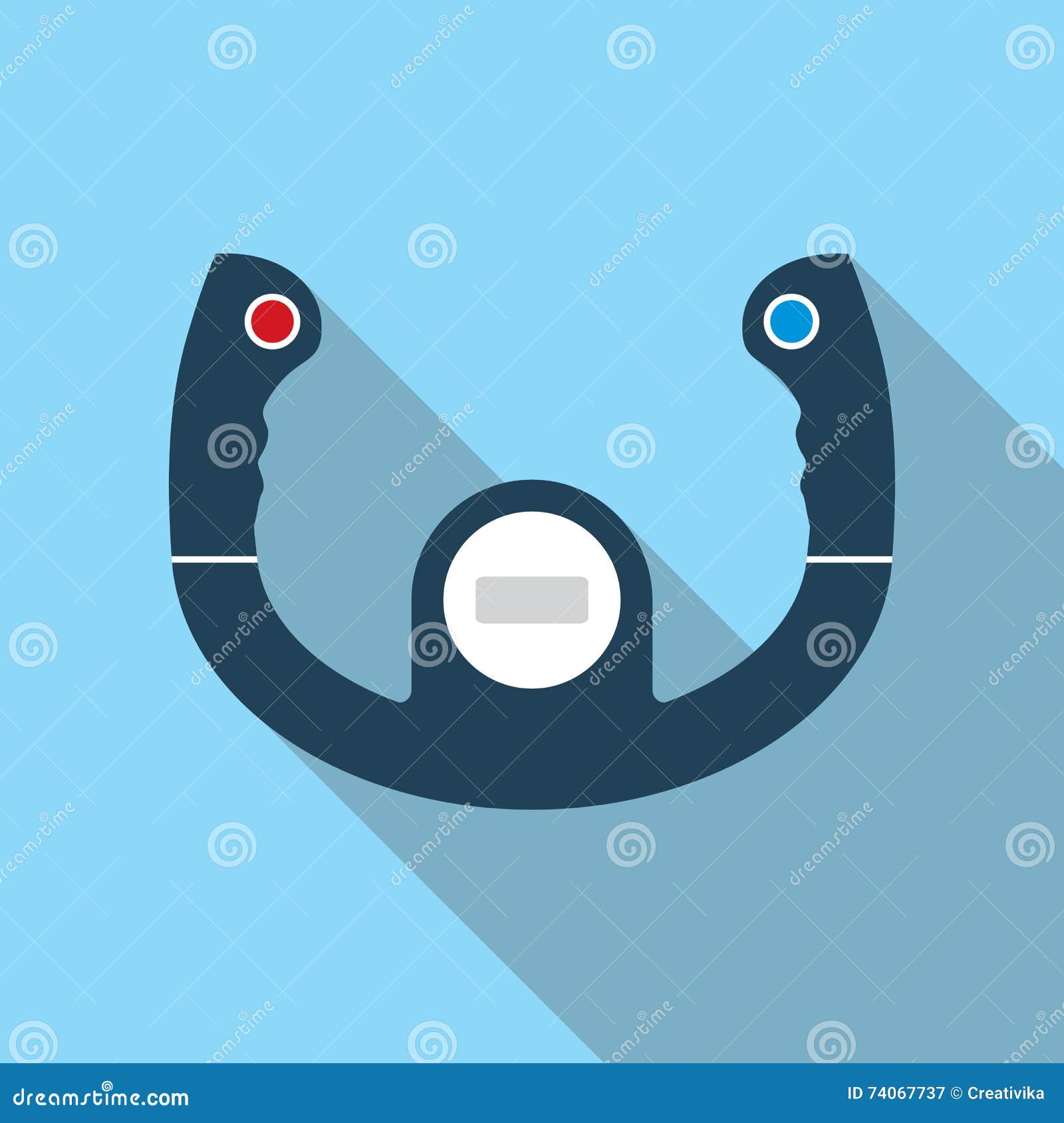 Aircraft Control Wheel Icons Collection Vector Illustration ...