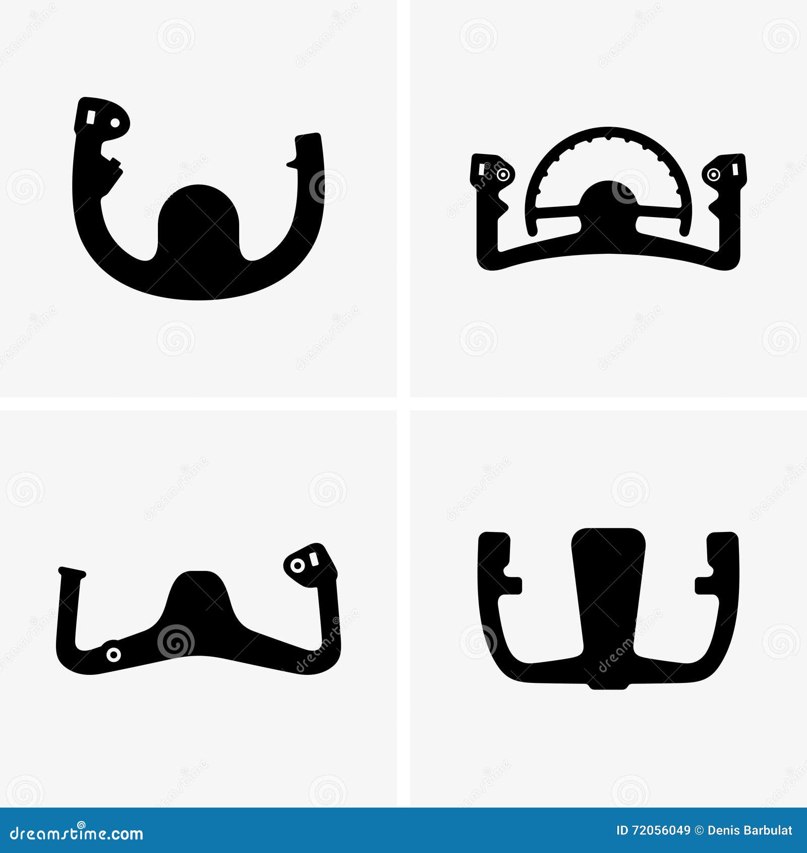 Aircraft control wheels stock vector. Illustration of yoke - 72056049