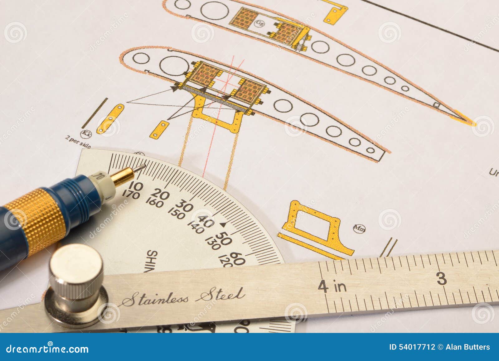 Aircraft design stock photo. Image of geometry, drawing - 54017712