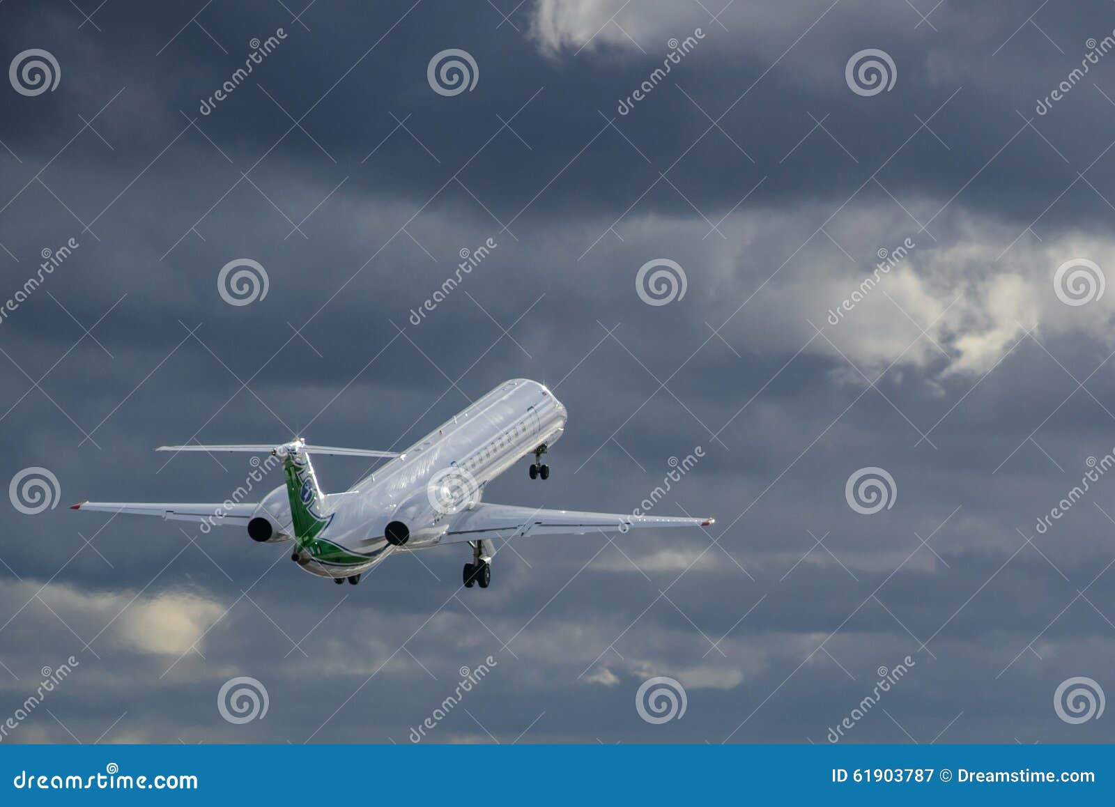 Aircraft Embraer flight editorial photography. Image of airborne - 61903787