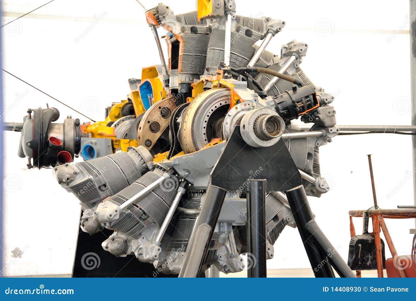 Aircraft Engine stock photo. Image of technical, maintain - 14408930