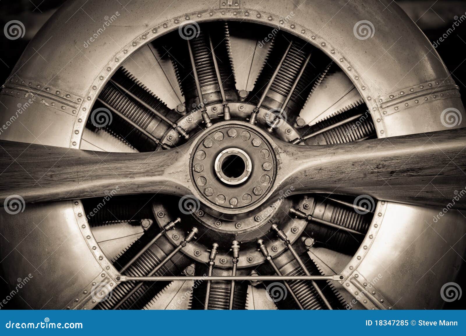 Aircraft engine stock image. Image of machine, classic - 18347285