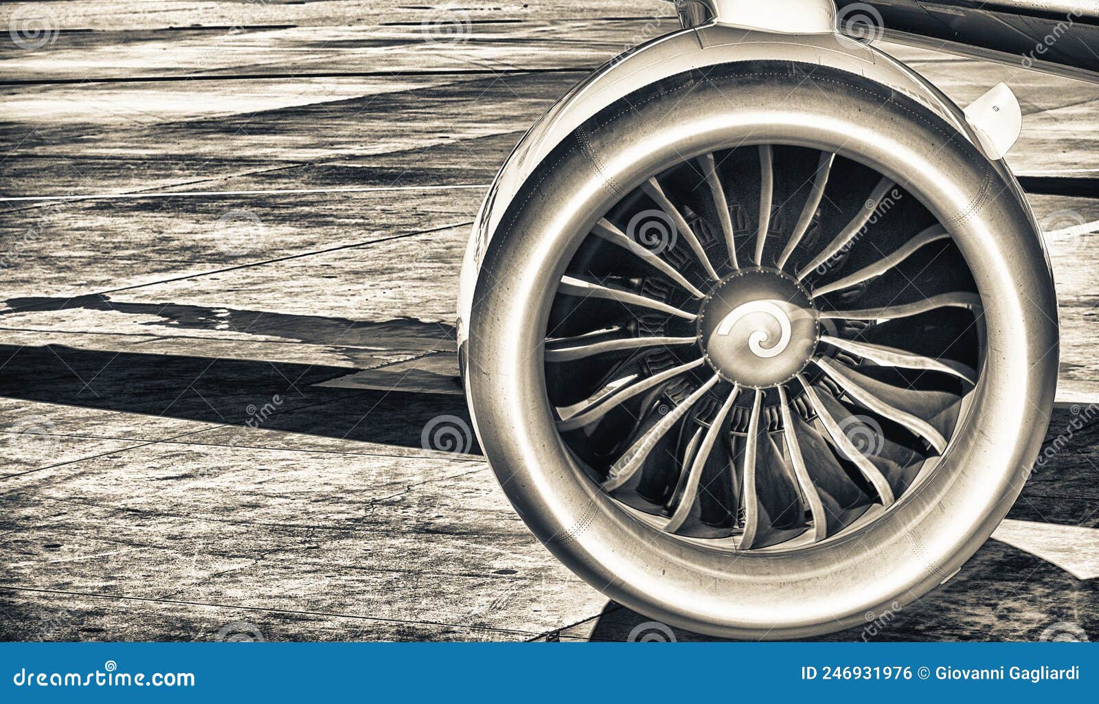 Aircraft Engine. Airplane on a Runway Stock Photo - Image of travel ...
