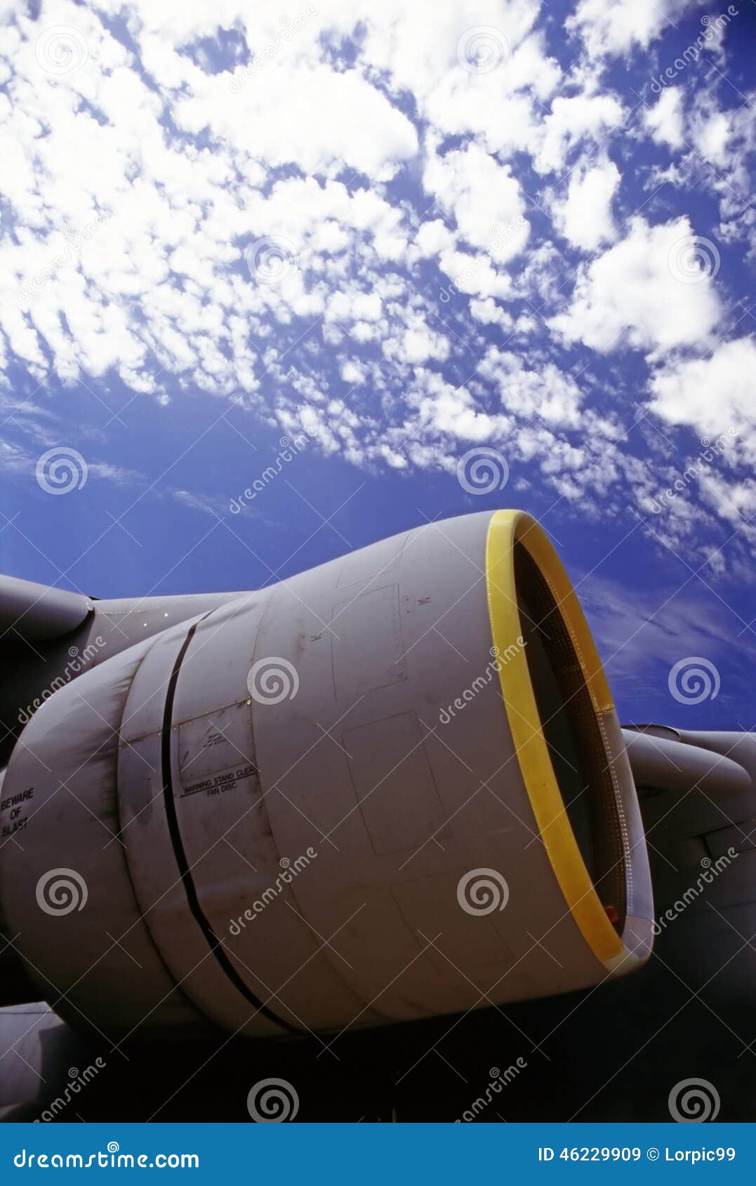 Aircraft Engine. Rear View Of A Ukrainian-made Turbojet Engine IVCHENKO ...