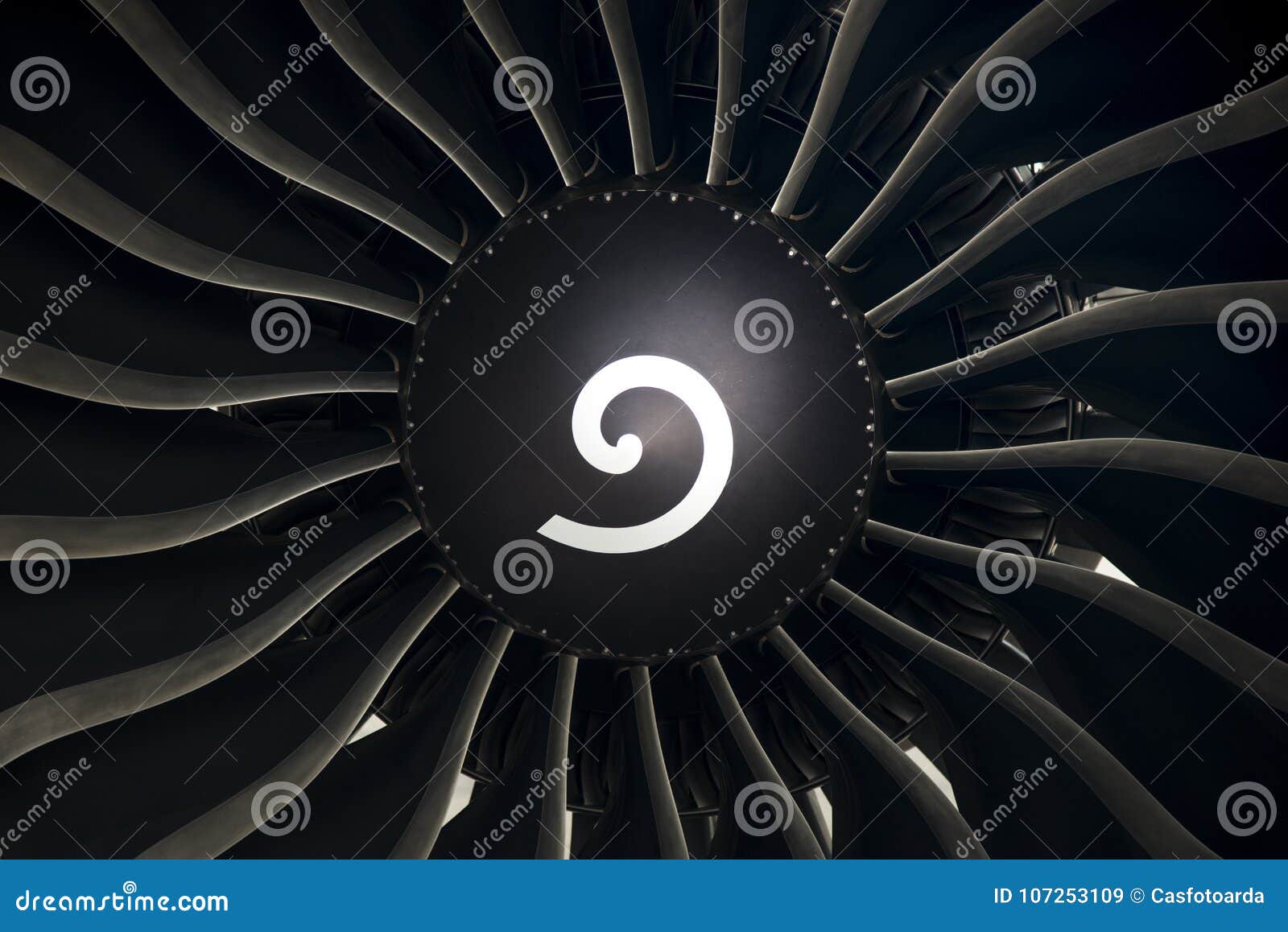 Aircraft Engine Close Up Shot. Stock Image - Image of rotor, transport ...