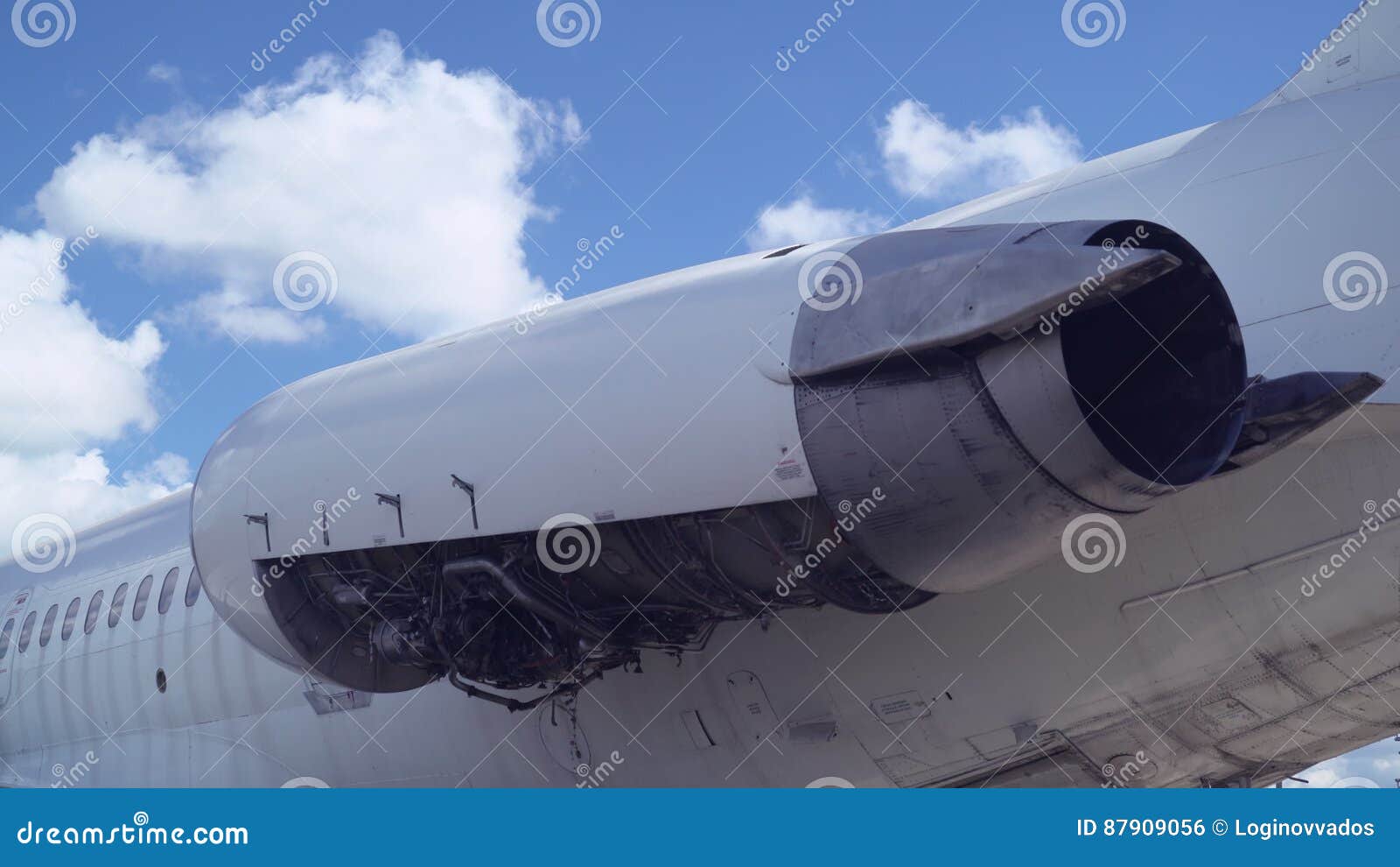 Aircraft engine exploded stock footage. Video of technology - 87909056