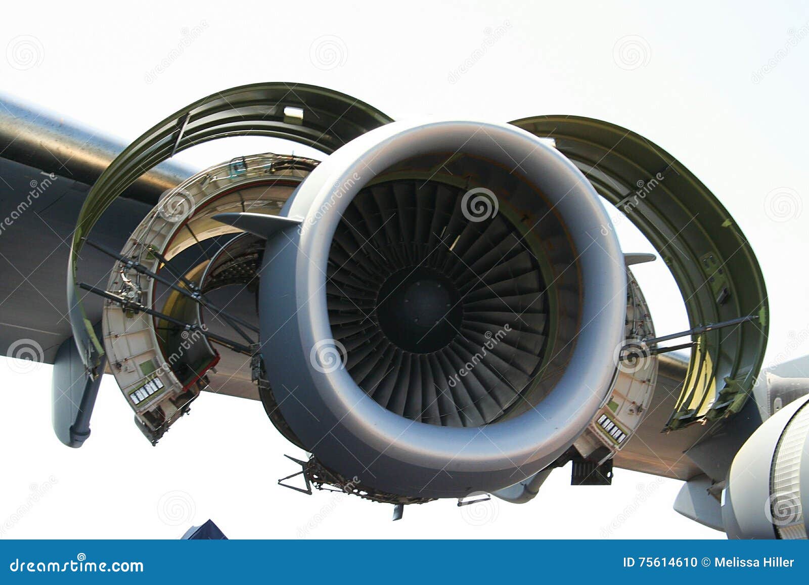 Aircraft engine stock photo. Image of engine, wing, military - 75614610