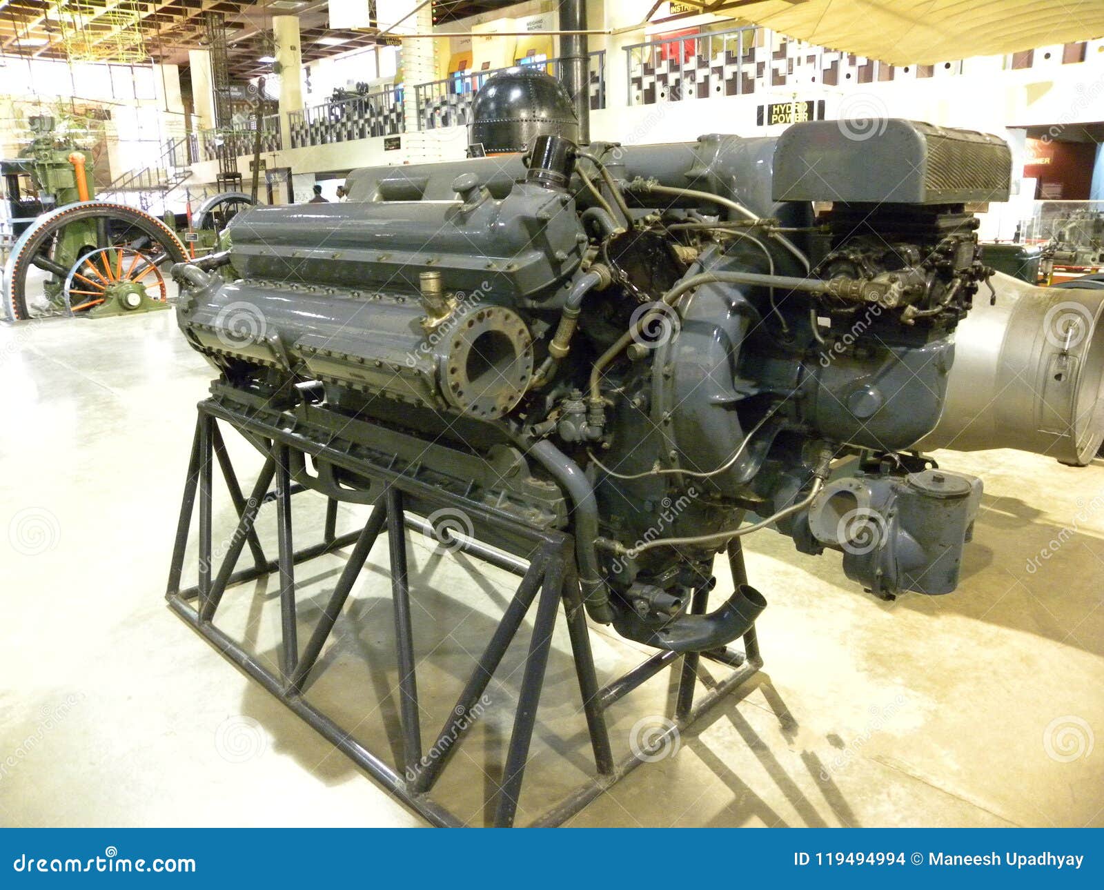 A 12 Cylinder, V Type, Aircraft Engine Editorial Image | CartoonDealer ...