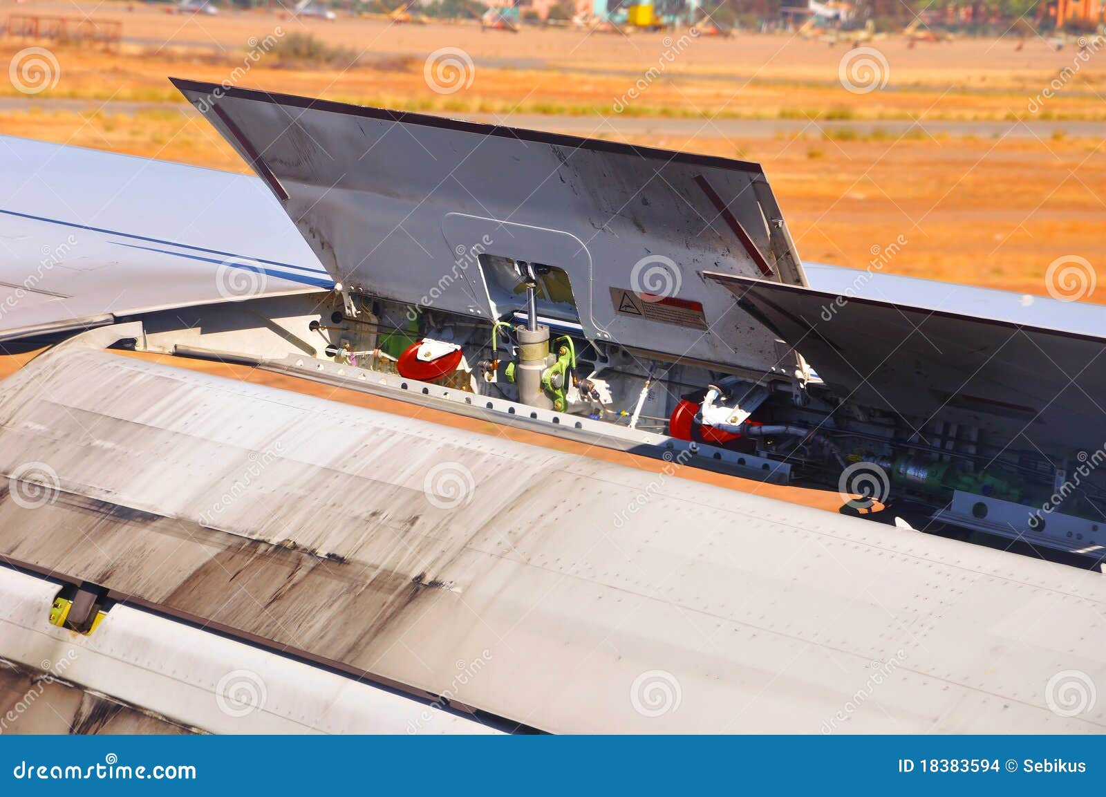 Aircraft engine of wing stock photo. Image of maintenance - 18383594