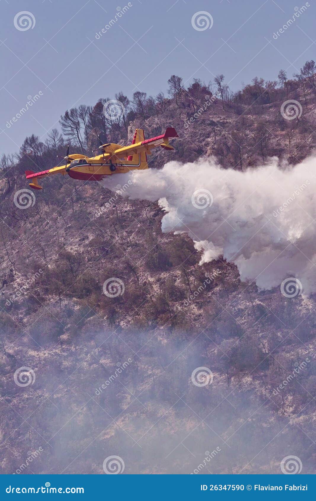 Aircraft Firefighting in Action Stock Photo - Image of smoke, fire ...
