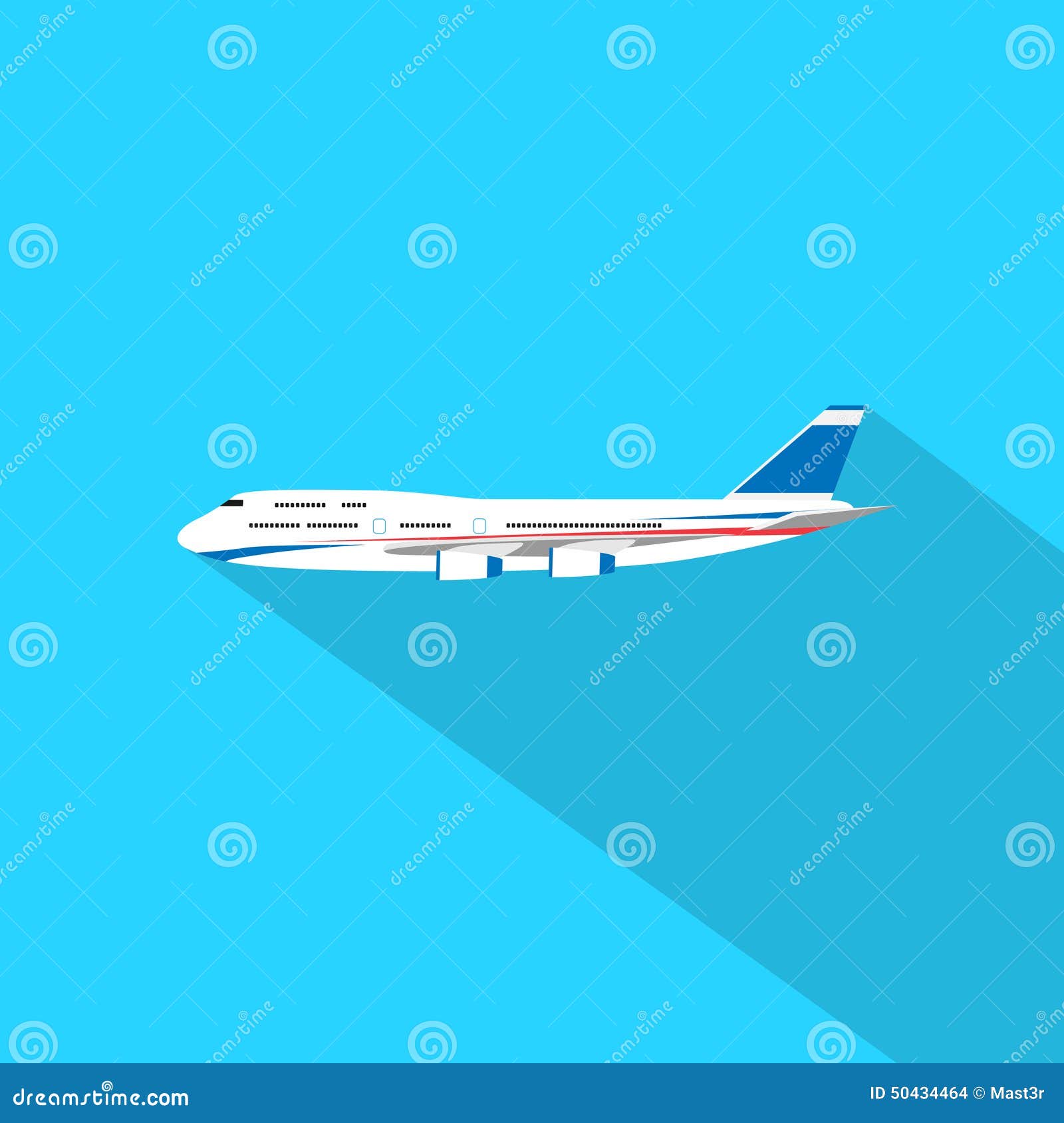 Aircraft Flat Design Style Vector Illustration Stock Vector ...