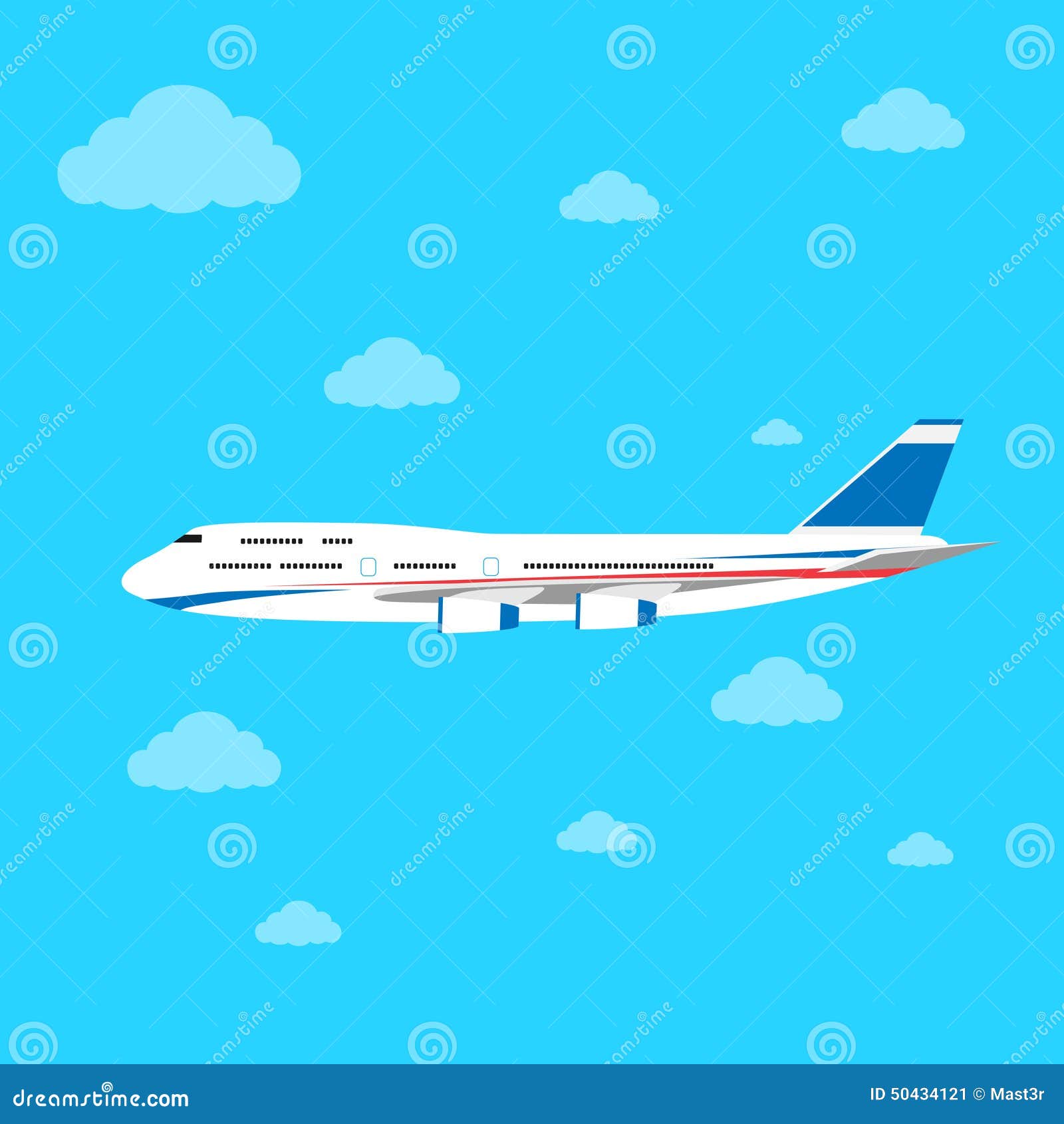 Aircraft Flat Design Style Vector Illustration Stock Vector ...