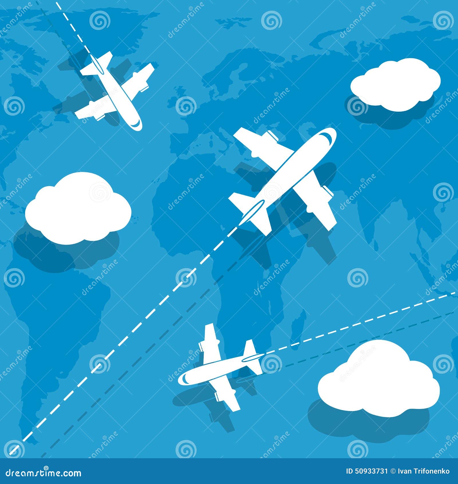 Aircraft stock vector. Illustration of aviation, motion - 50933731