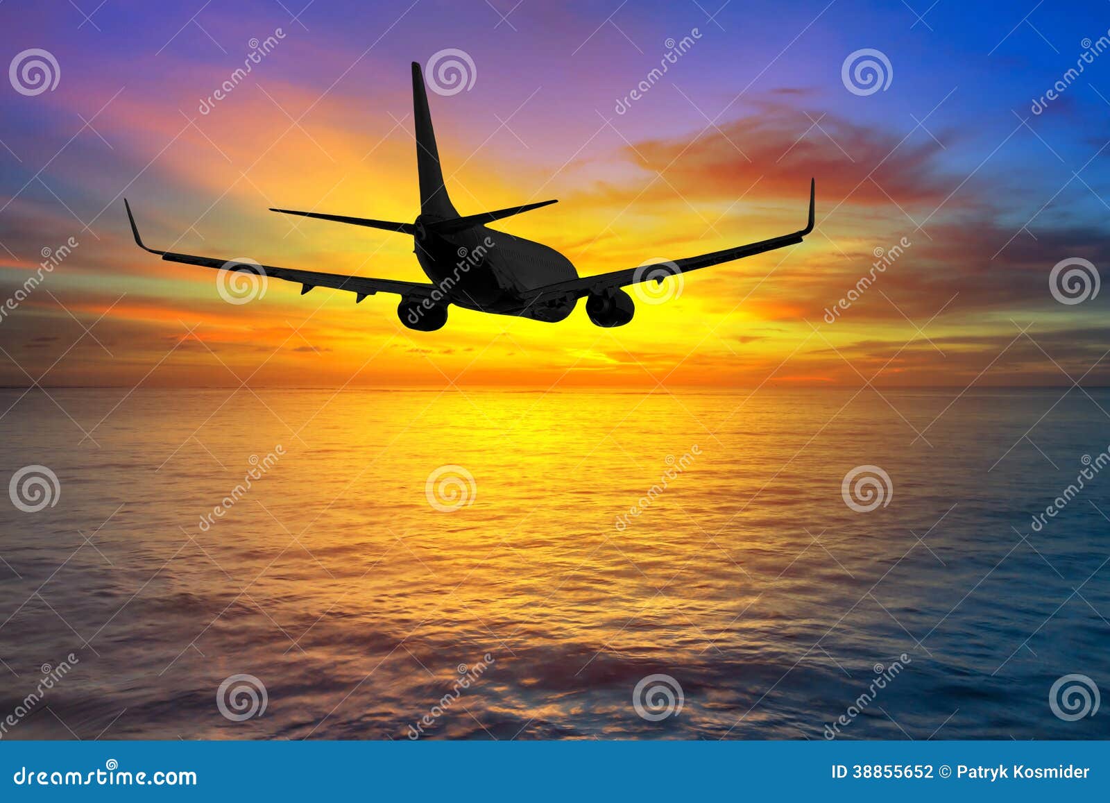 Aircraft flying at sunset stock photo. Image of airway - 38855652