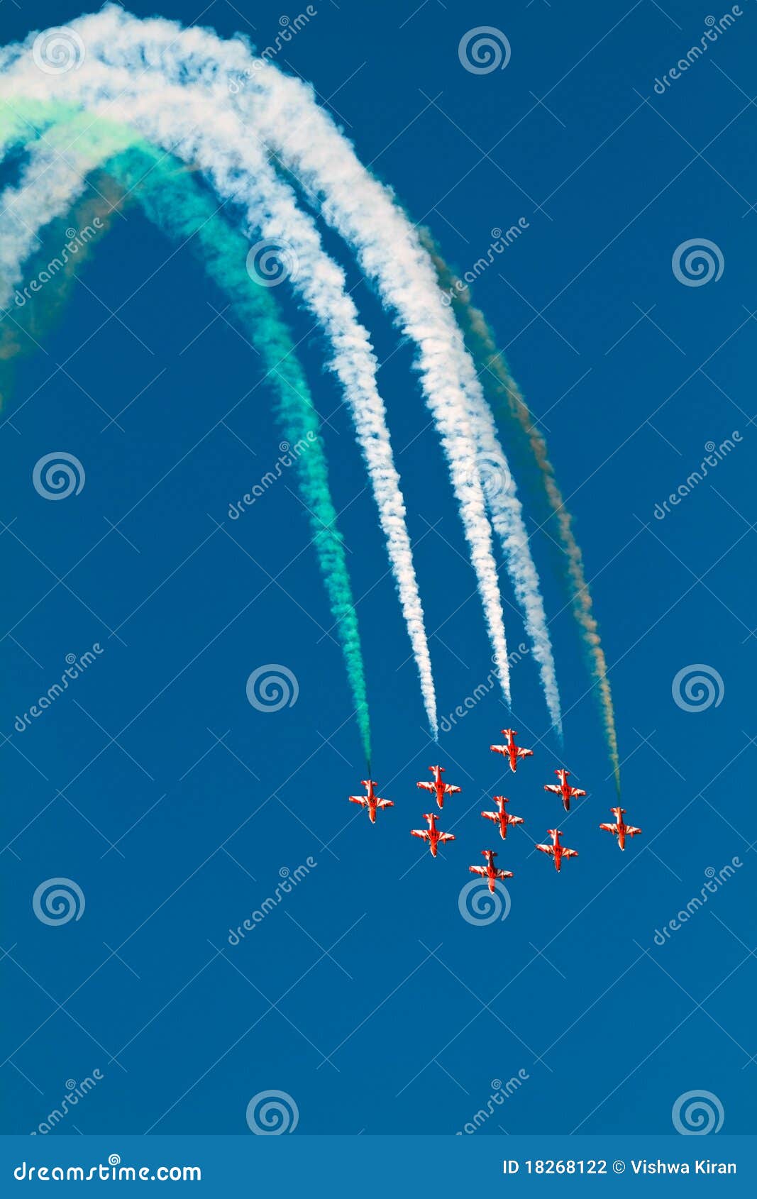 Aircraft Formation Performing in an Airshow Editorial Photography ...