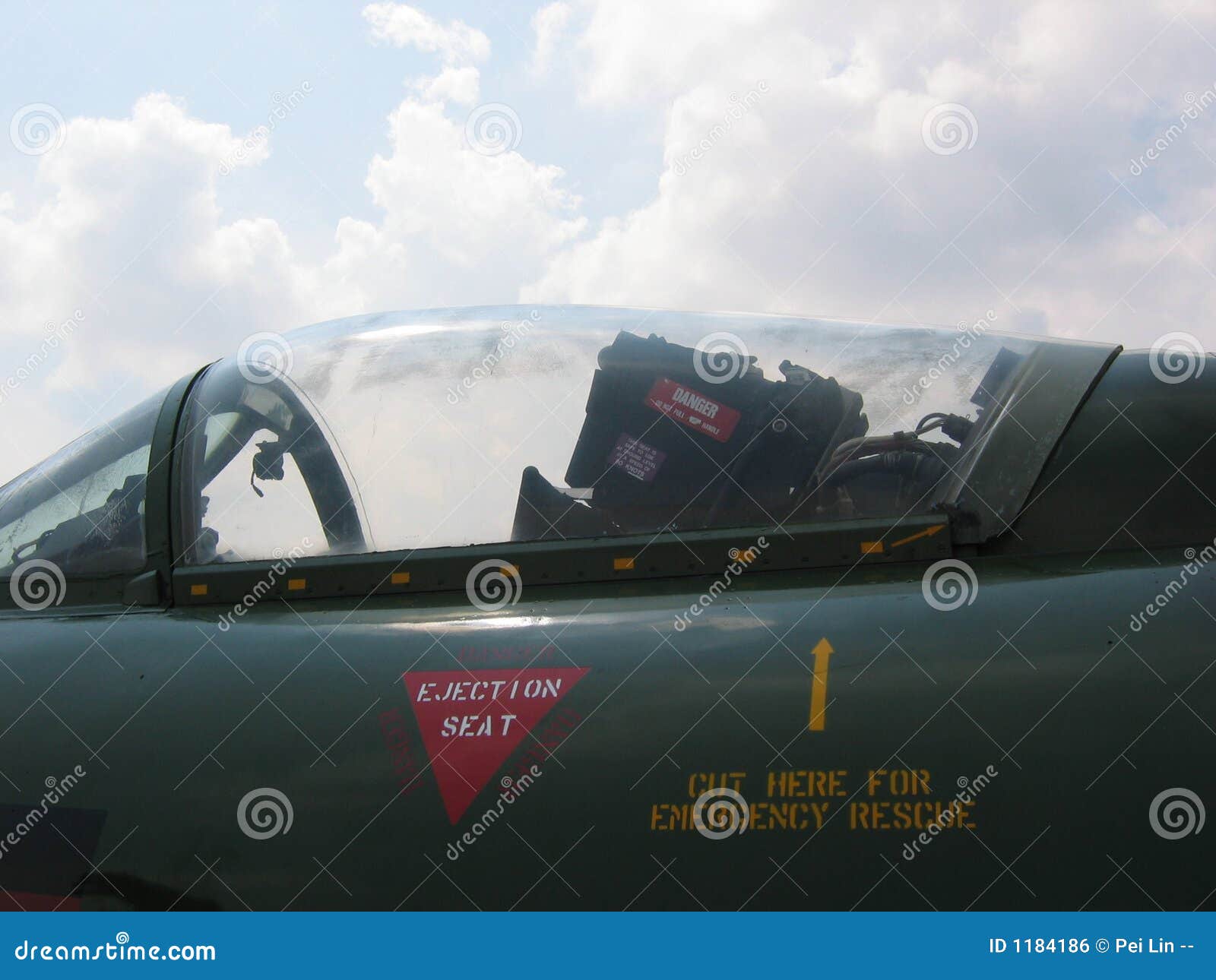 Aircraft - Front Cockpit of Fighter Plane Stock Photo - Image of ...