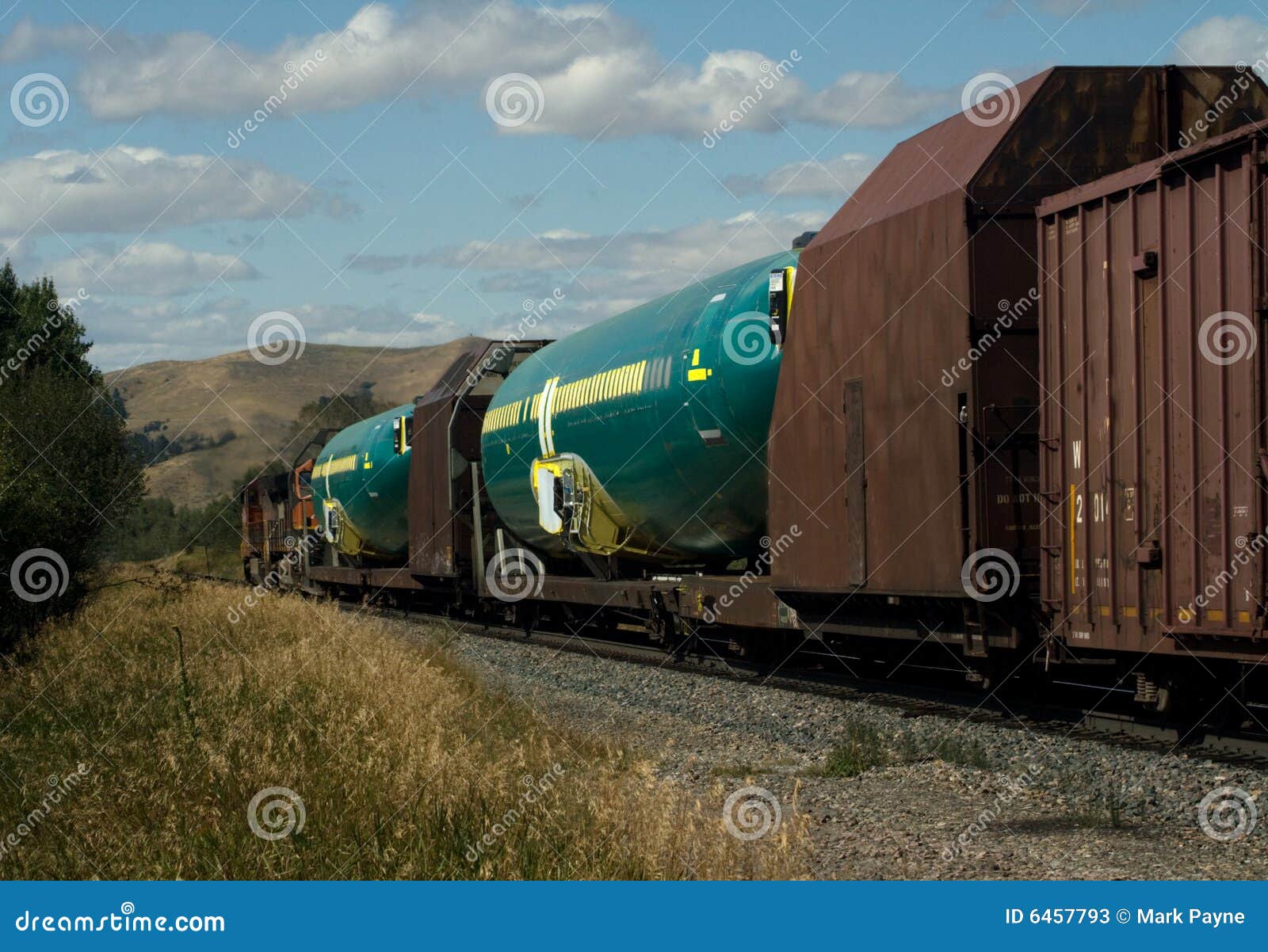 Aircraft Fuselage Body Being Transported Stock Image - Image of cargo ...