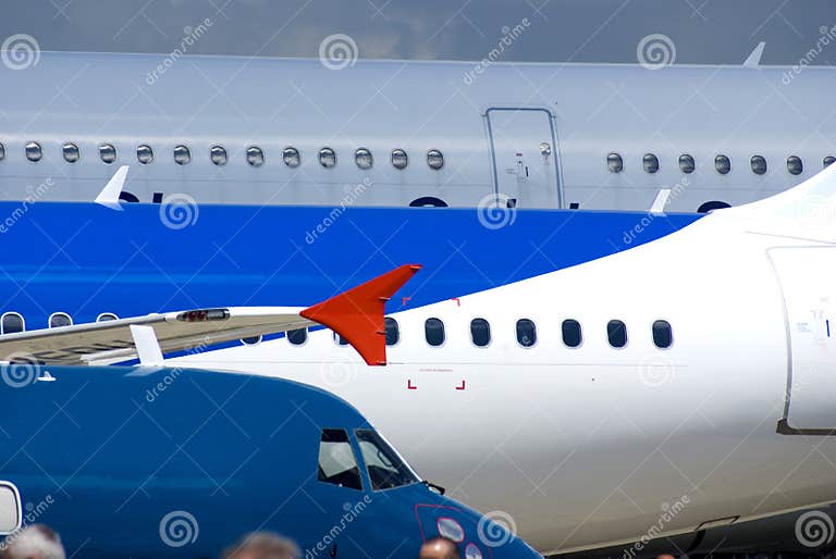 Aircraft fuselages stock photo. Image of plane, business - 19747210