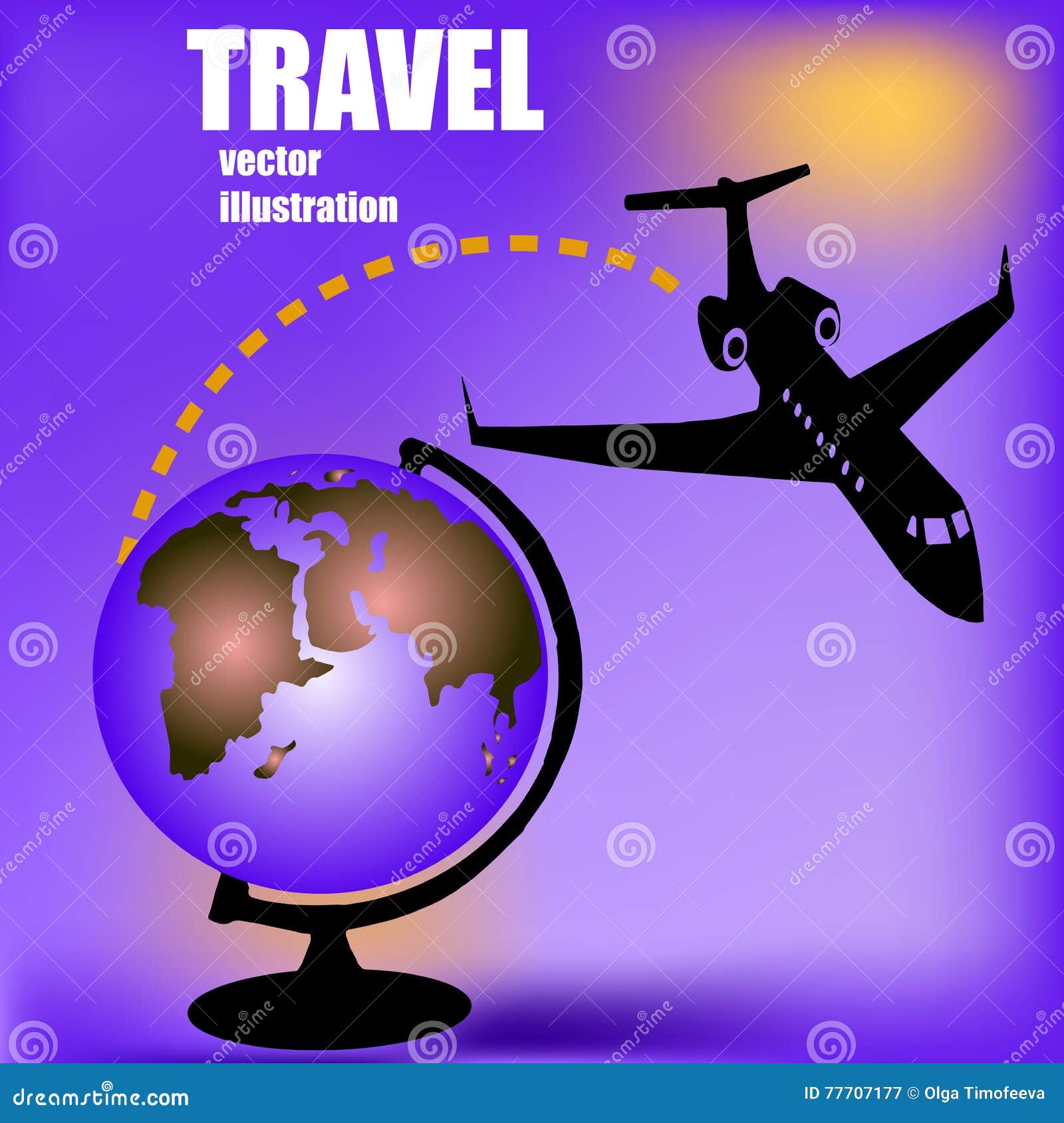 stock vector. Illustration of background, planet, aircraft - 77707177