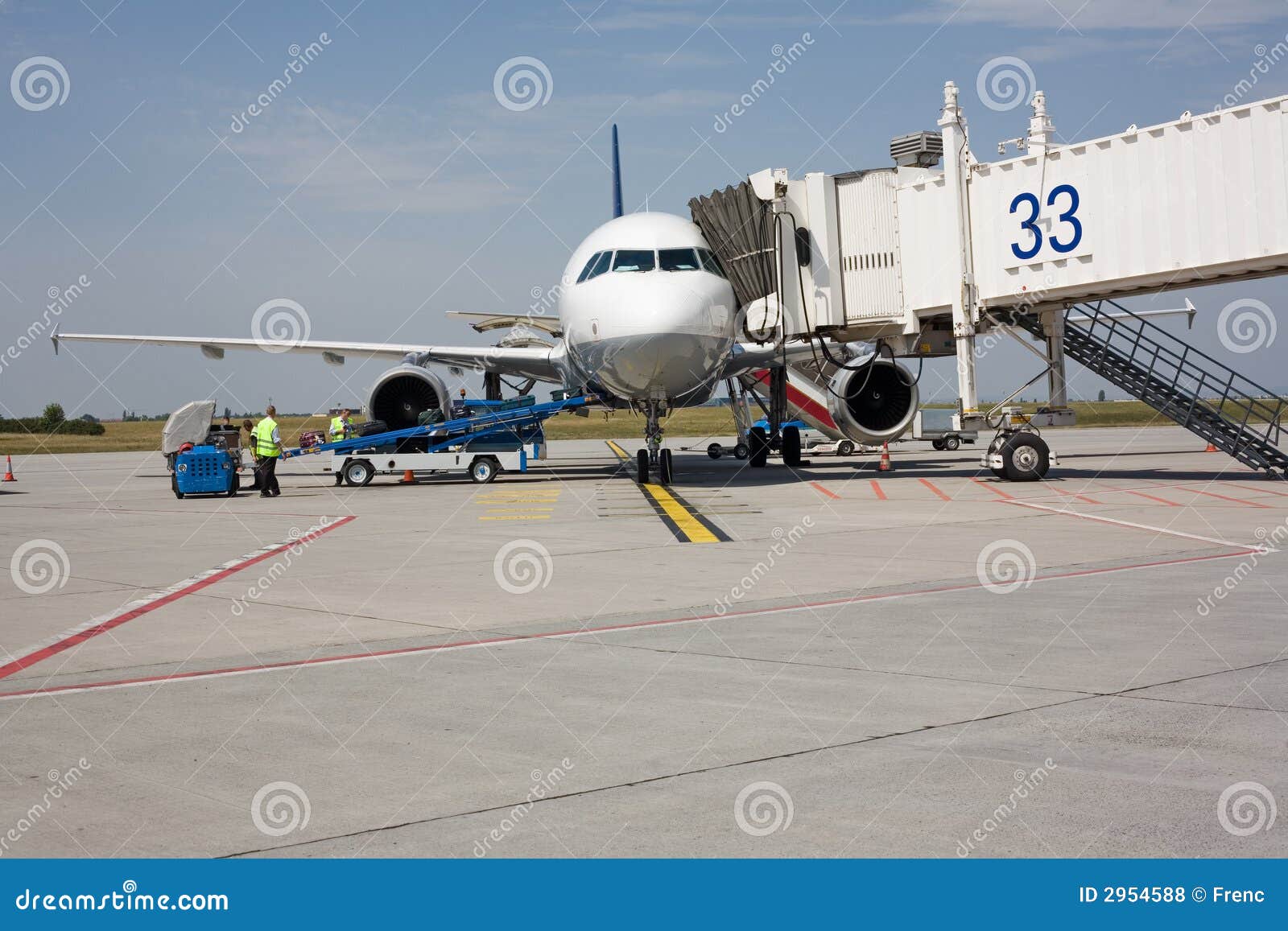 Aircraft on the ground stock photo. Image of travel, airport - 2954588