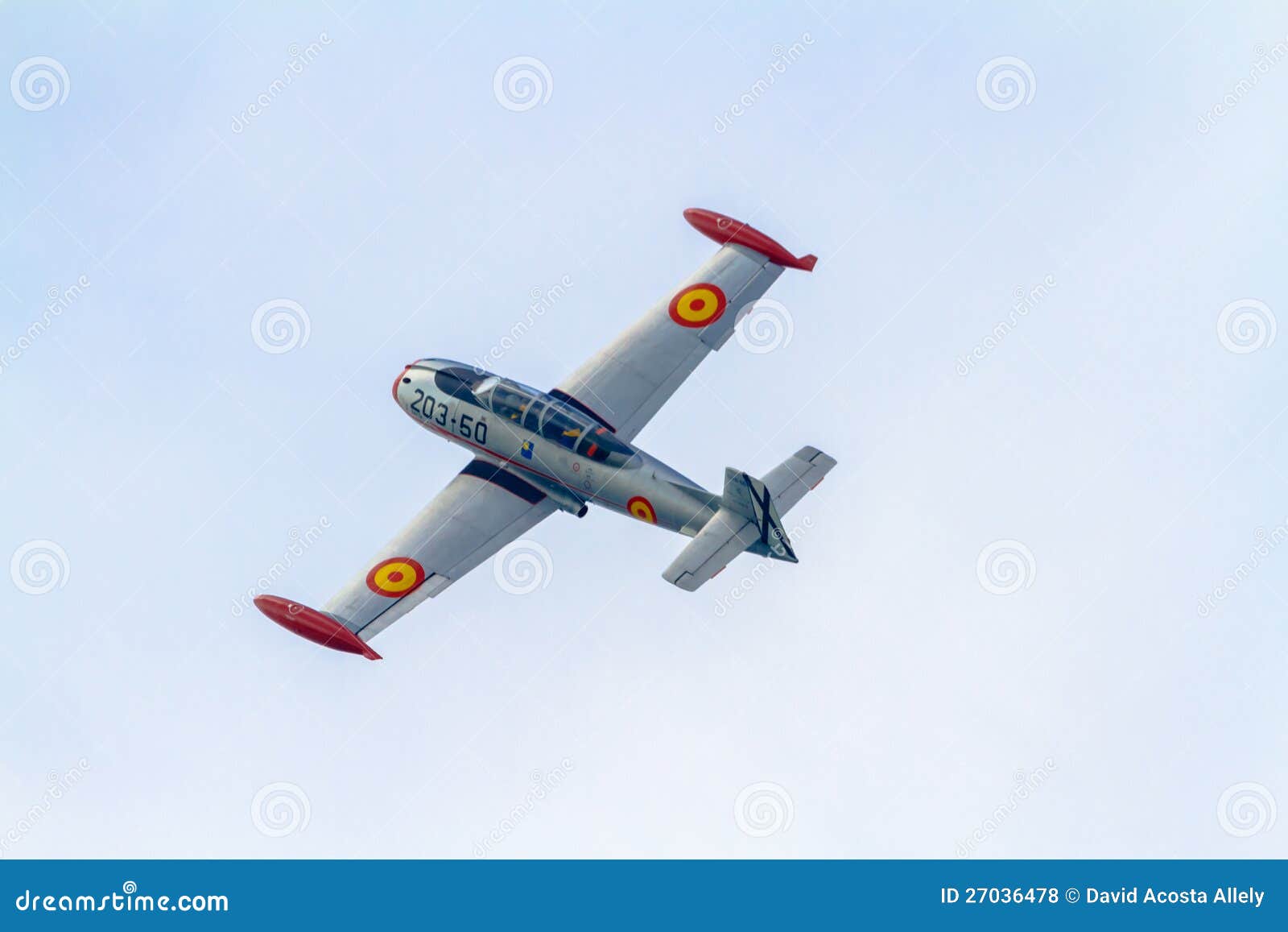 Aircraft HA-200 Saeta editorial stock photo. Image of turbine - 27036478