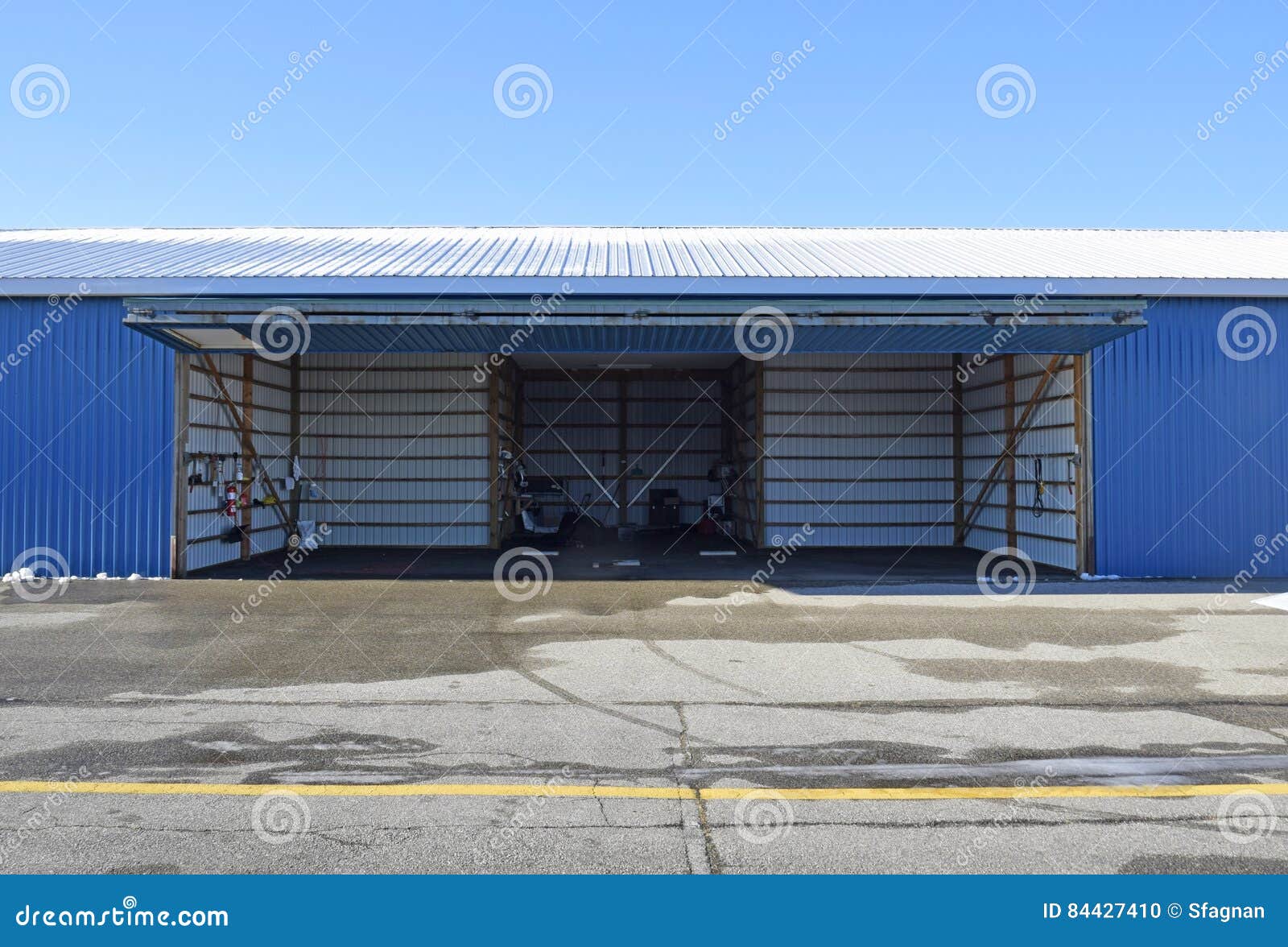 Aircraft hangar stock photo. Image of inside, outdoors - 84427410