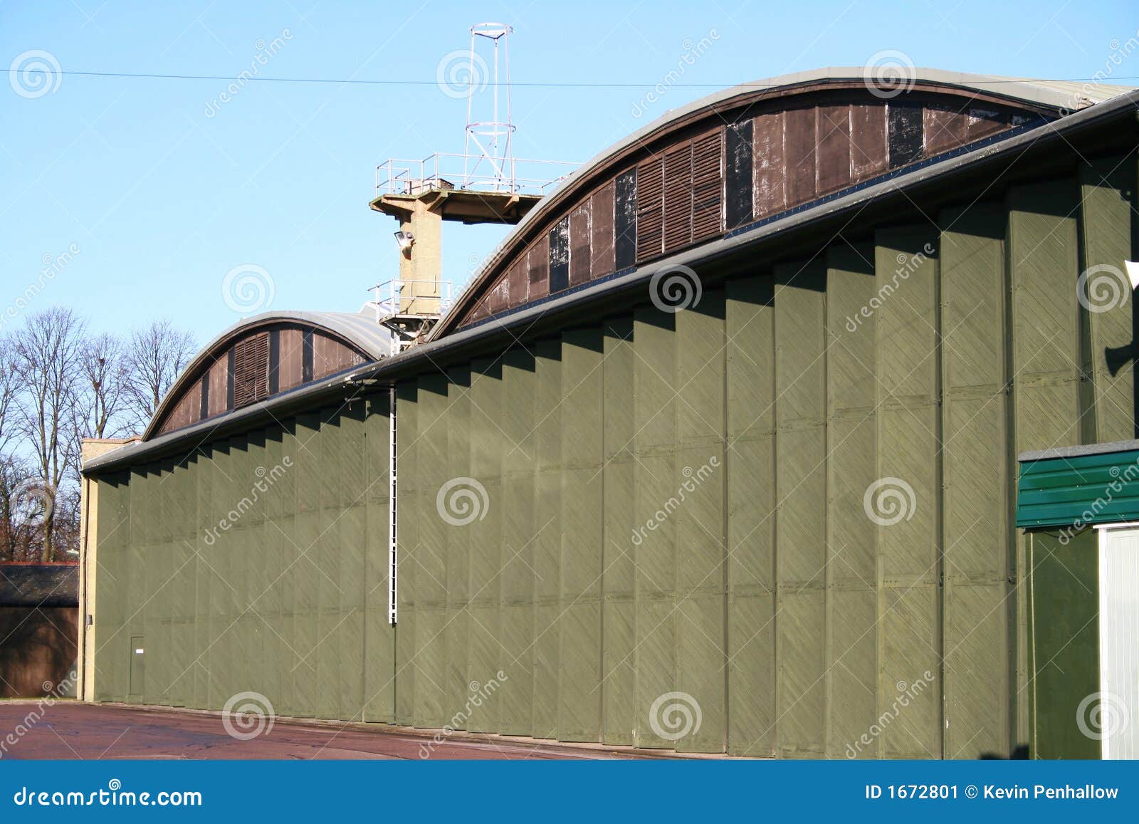 Aircraft Hangers - World War 2 Stock Image - Image of aeroplane ...