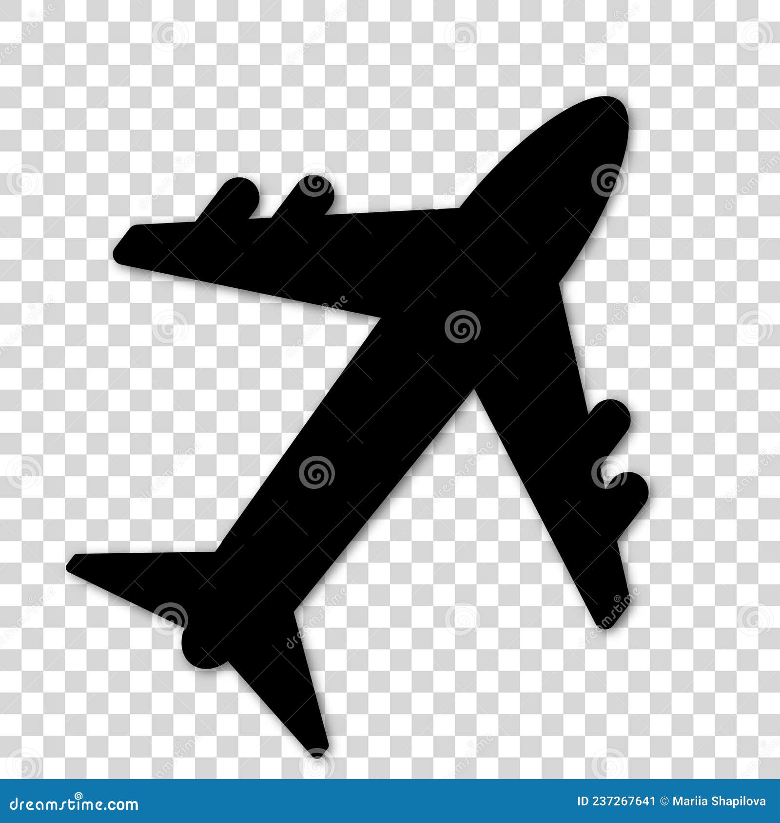 Aircraft Icon. Flat Aircraft Symbol Stock Vector - Illustration of ...