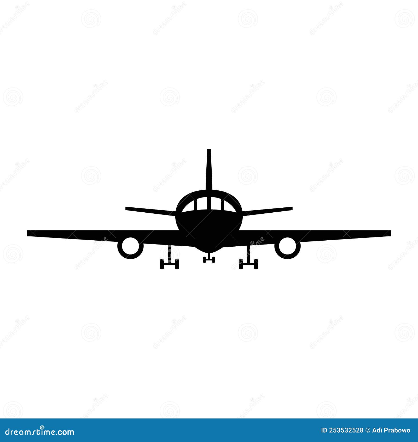 Aircraft Icon Logo Vector Design Stock Vector - Illustration of flying ...