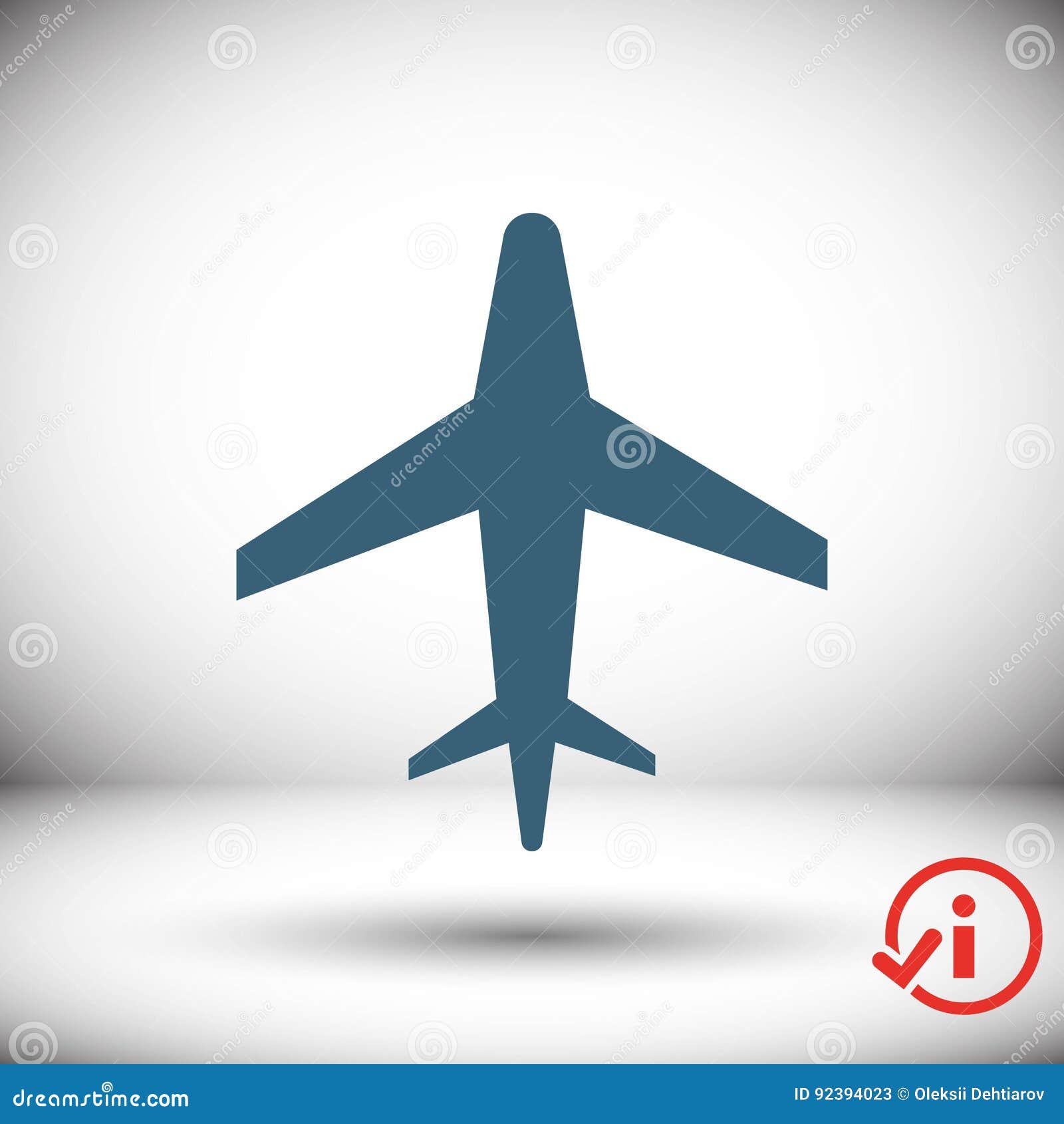 Aircraft Icon Stock Vector Illustration Flat Design Stock Vector ...