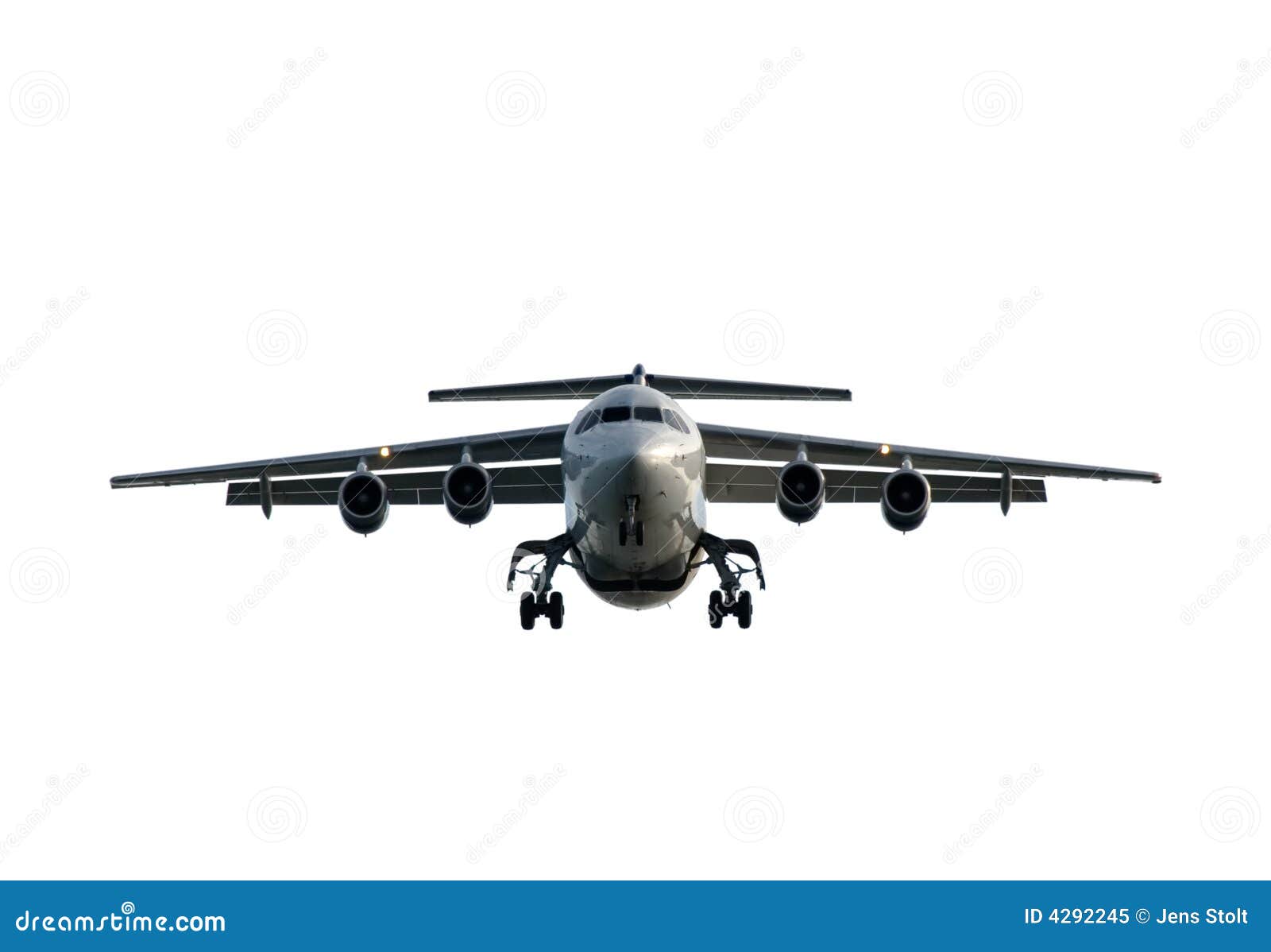 Aircraft incoming stock image. Image of people, boeing - 4292245