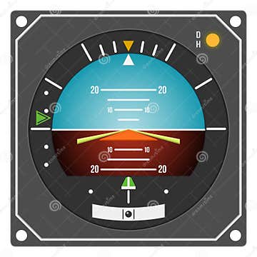 Aircraft Instrument - Flight Director Indicator Stock Illustration ...