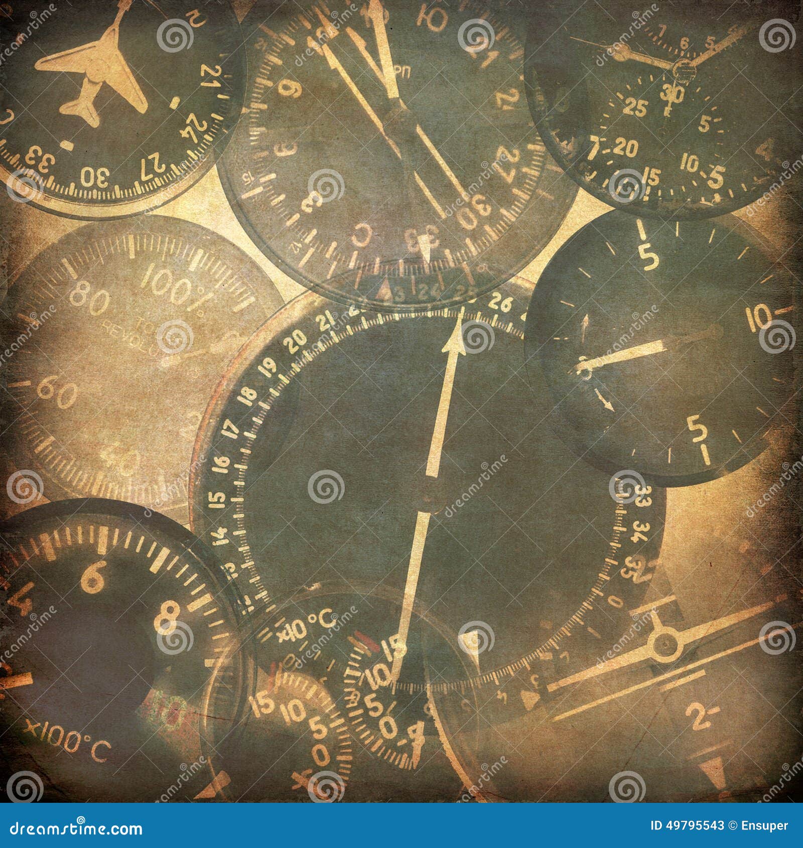 Aircraft Instruments Cartoon Vector | CartoonDealer.com #33549111