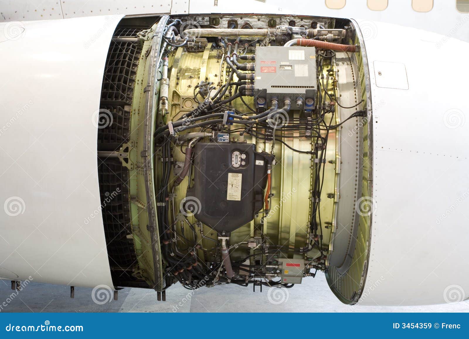 Aircraft jet engine detail stock image. Image of plant - 3454359