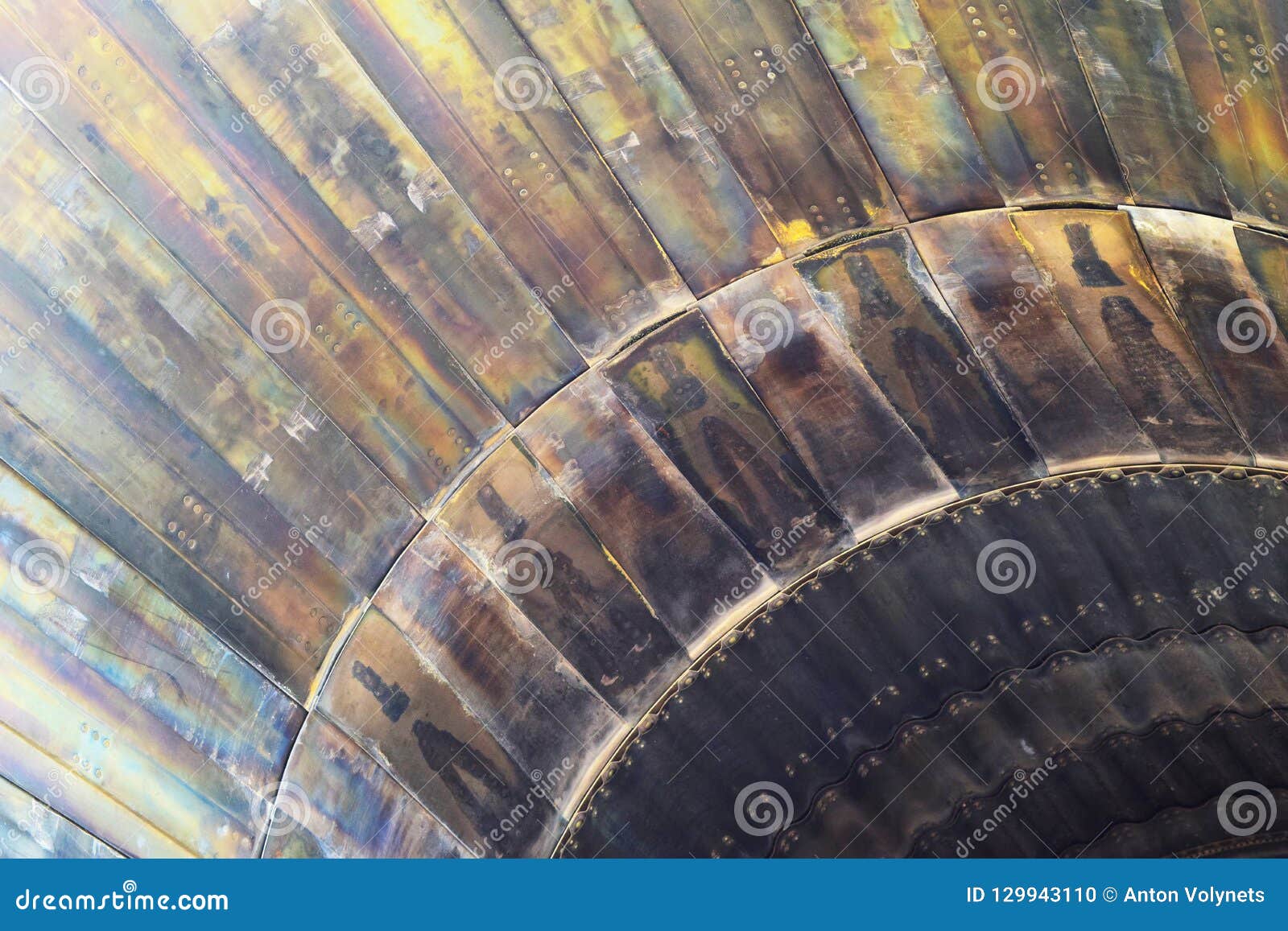 Aircraft jet pipe stock photo. Image of background, power - 129943110