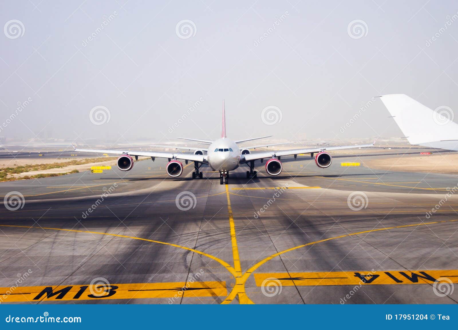 Aircraft on landing strip stock photo. Image of asphalt - 17951204