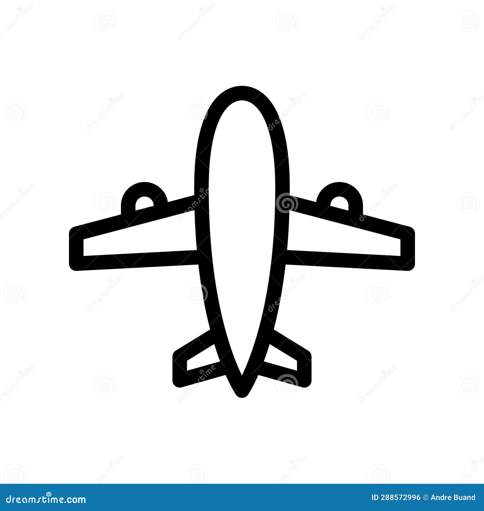 Aircraft Line Icon Illustration Vector Graphic Stock Vector ...