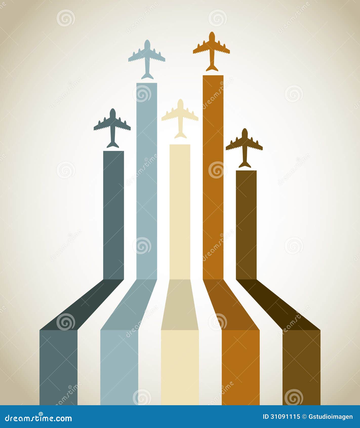 Aircraft line stock vector. Illustration of transport - 31091115