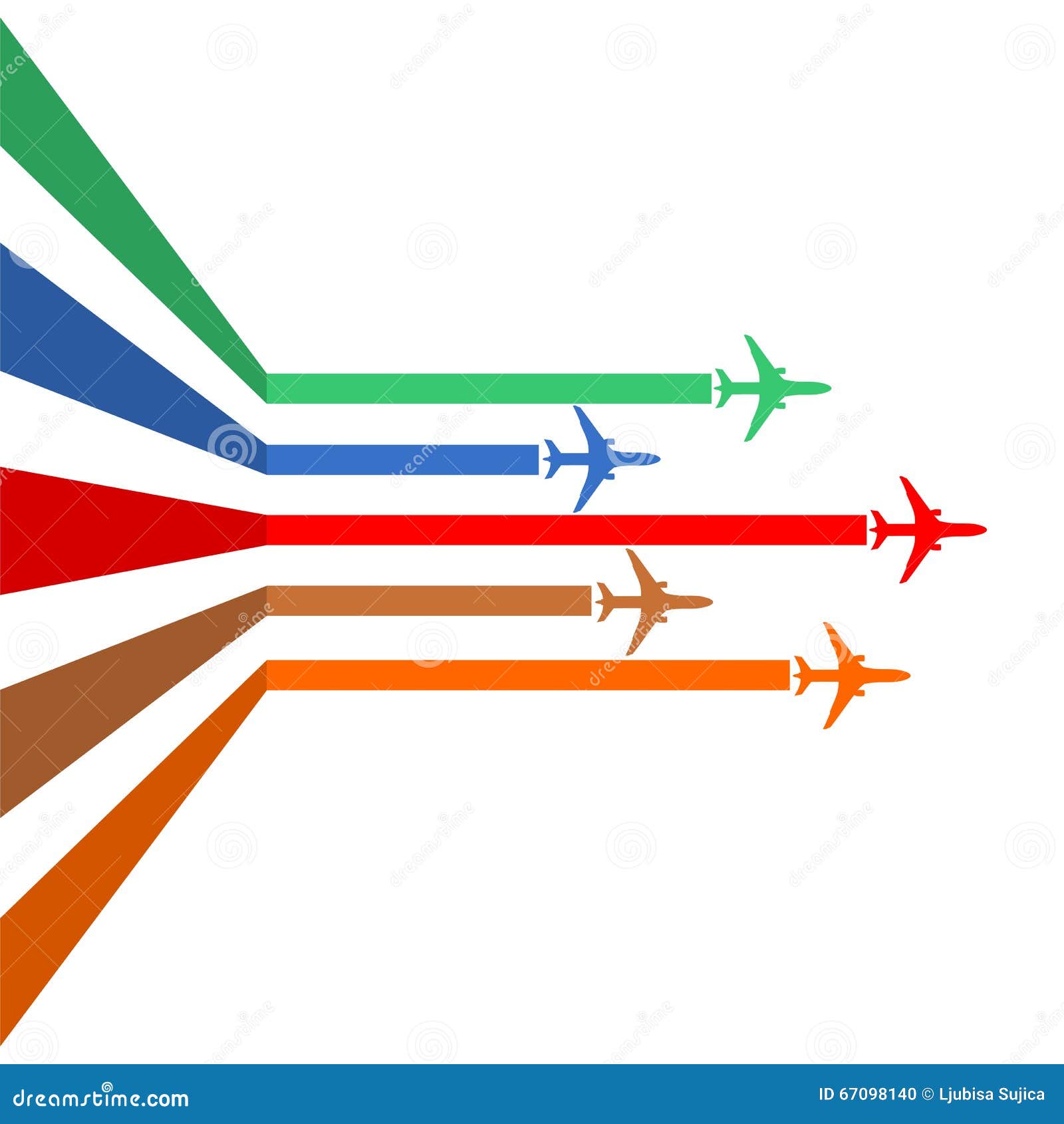 Aircraft line stock vector. Illustration of composition - 67098140