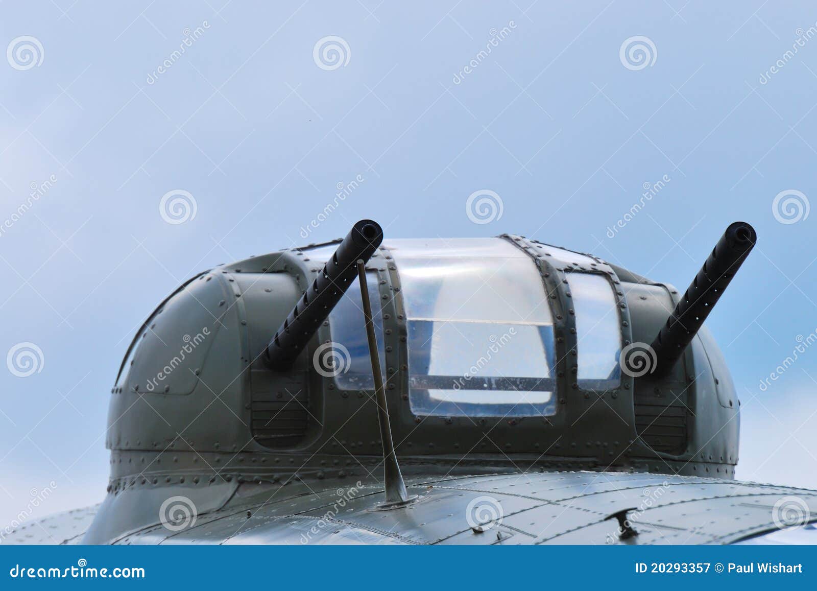 Aircraft Machine Gun Turret Stock Image - Image of world, defence: 20293357